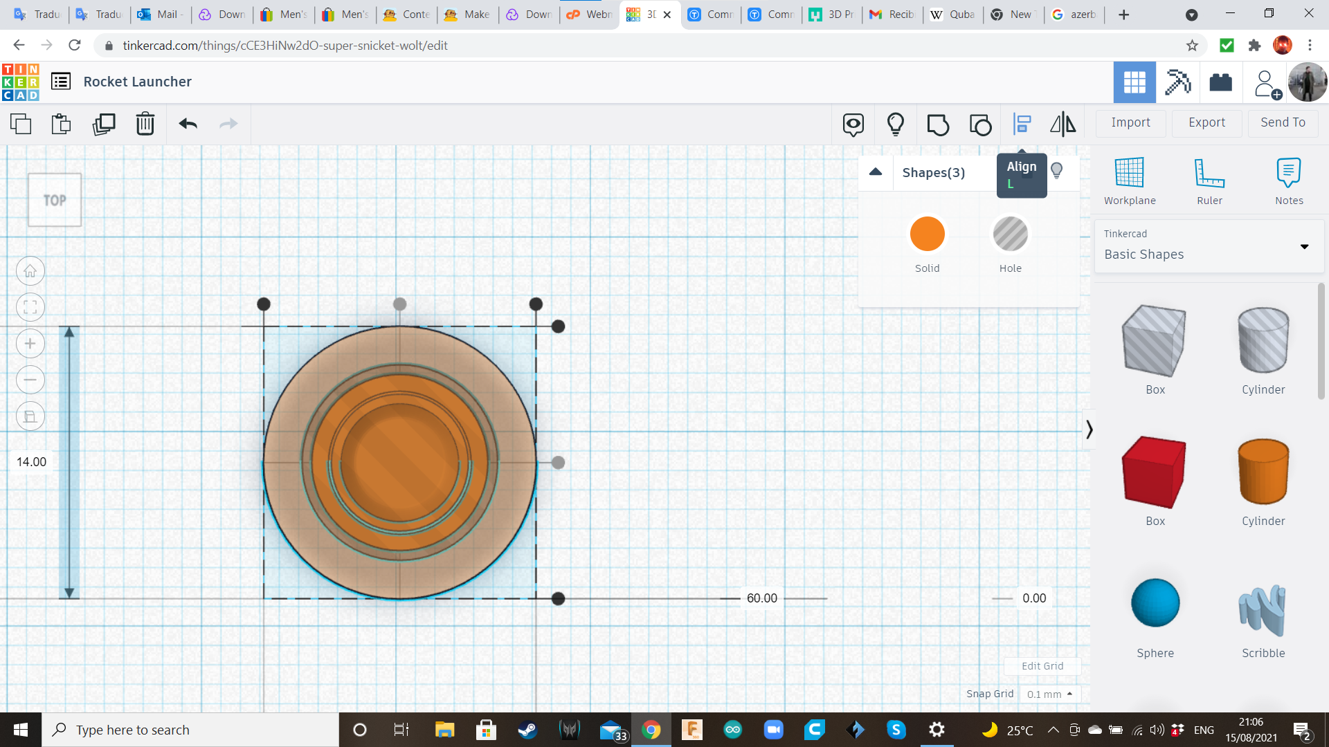 Tinkercad Robotics for School: Rocket Launching Mini-bot : 32 Steps ...