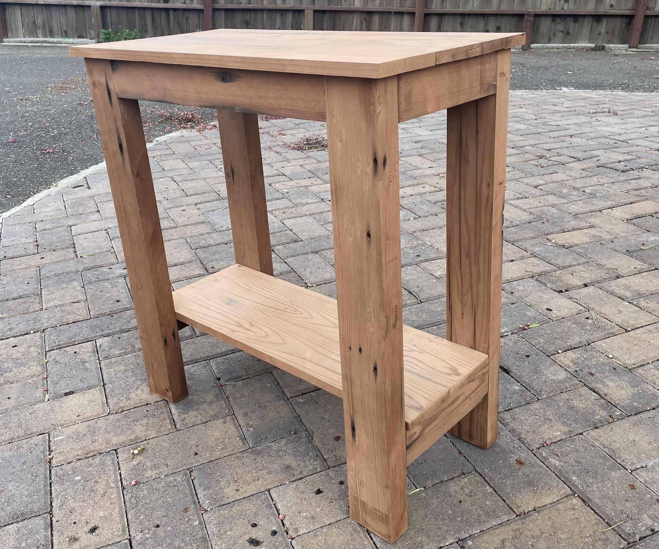 Reclaimed Wood Farmhouse End Tables : 11 Steps (with Pictures ...
