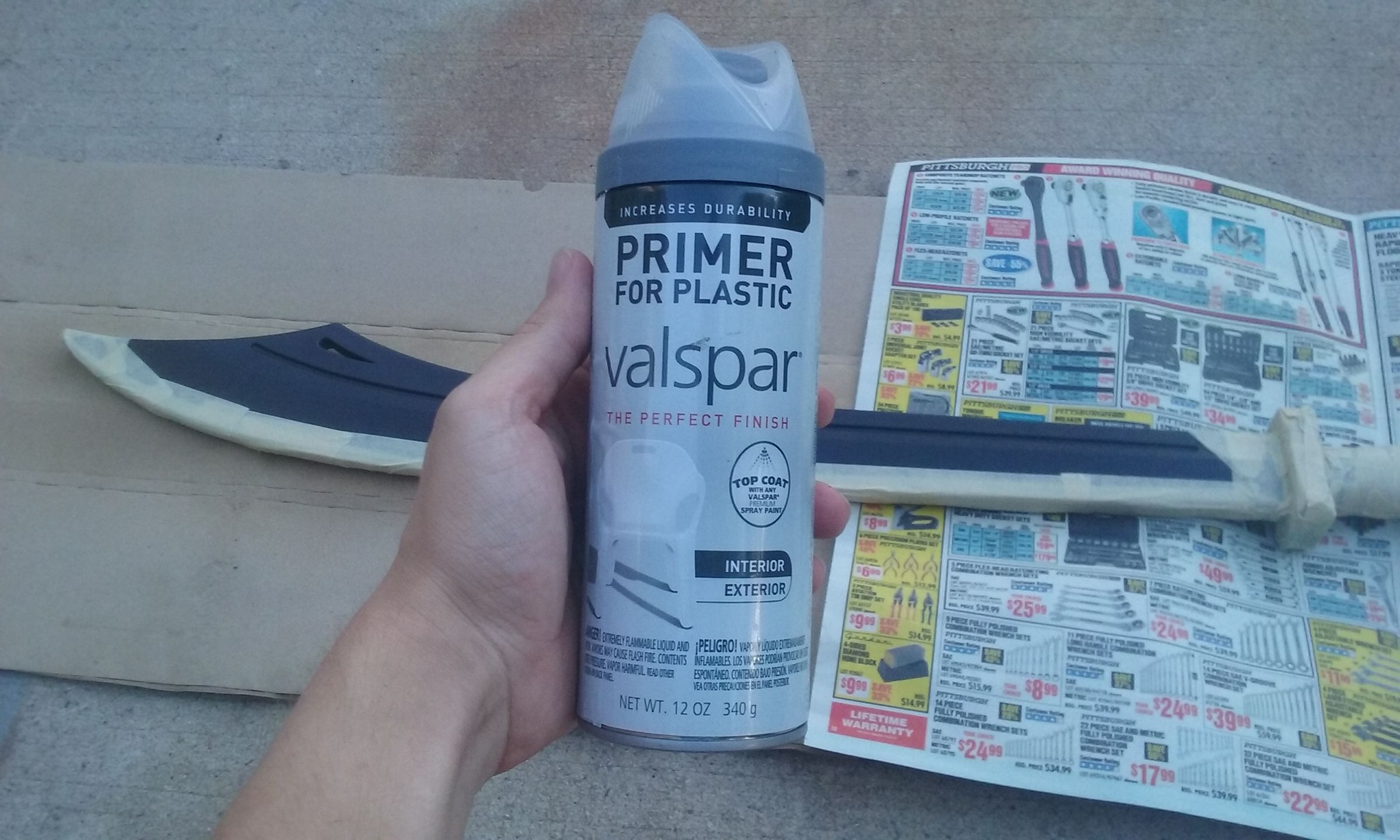 Painting a Polypropylene Sword : 4 Steps - Instructables