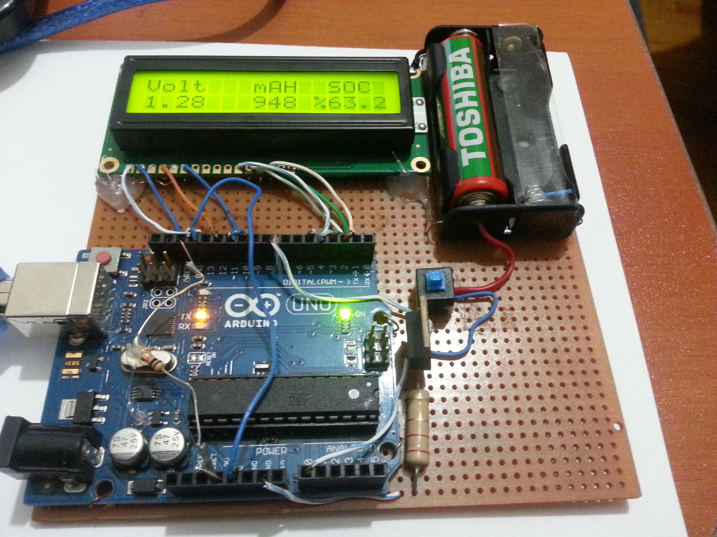 Battery Capacity Tester (Arduino) - Instructables