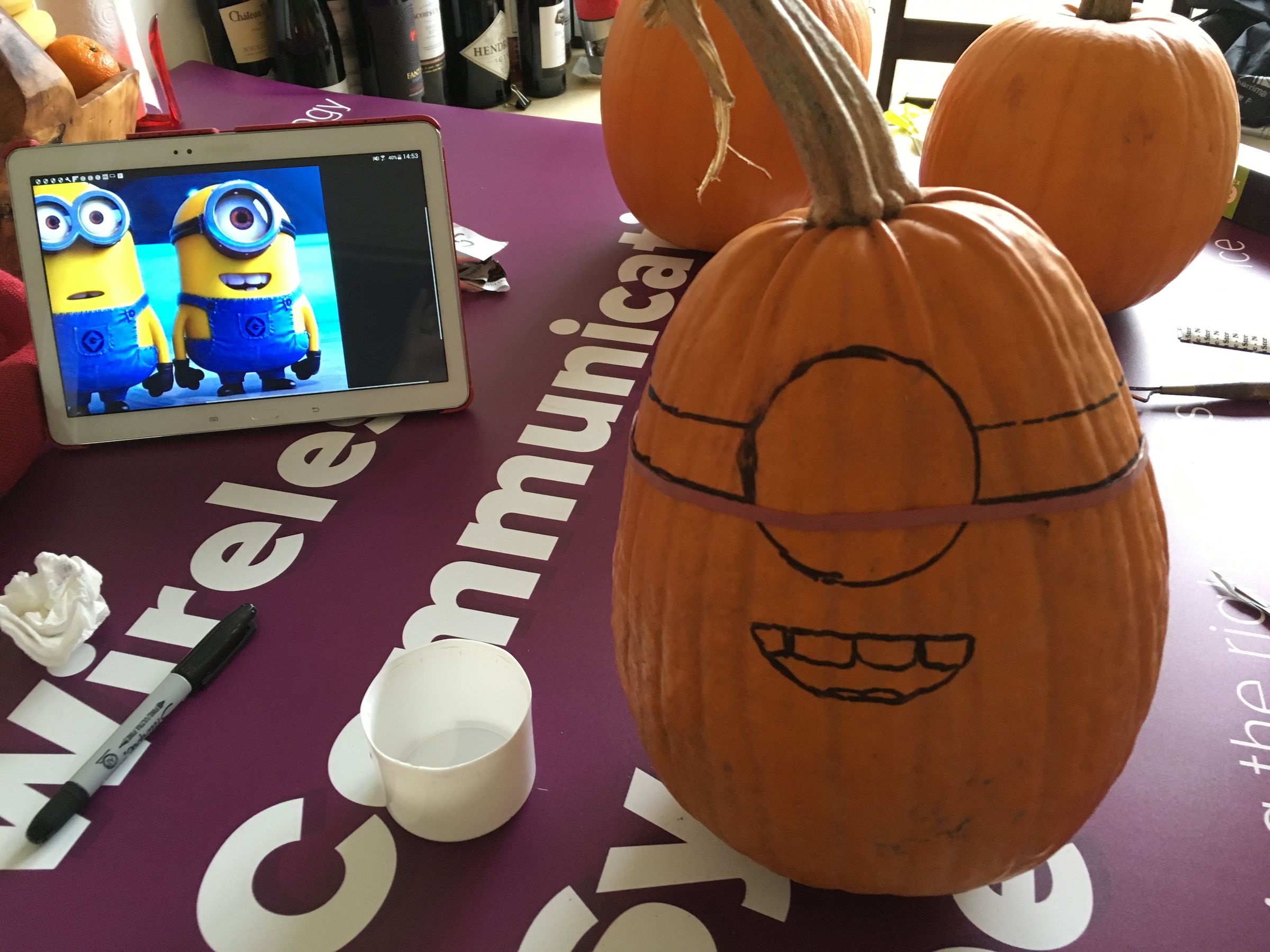 Simple Minion Pumpkin Carving Patterns