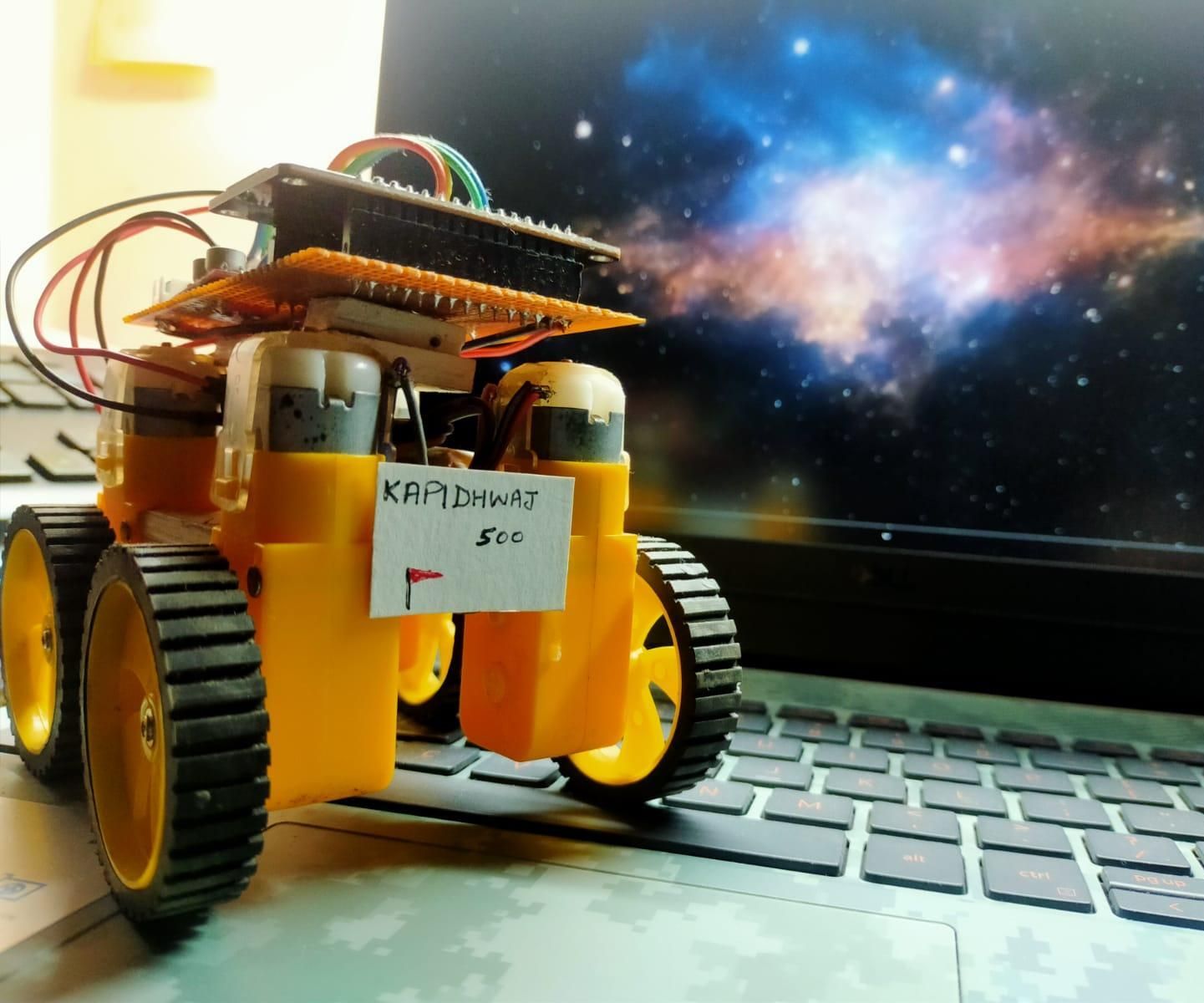 DIY WiFi-Controlled Robot Quadwheel : Kapidhwaj 500 : 8 Steps ...