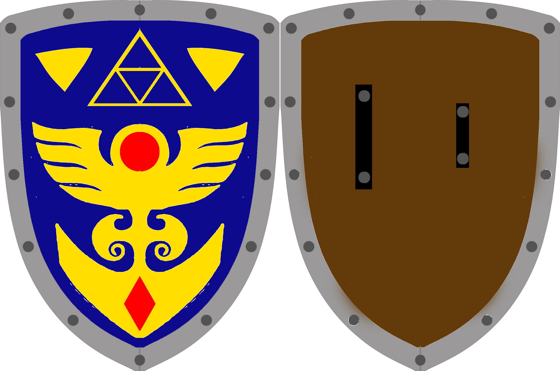 Link's Hylian Shield the Legend of Zelda: a Link to the Past : 4 Steps ...