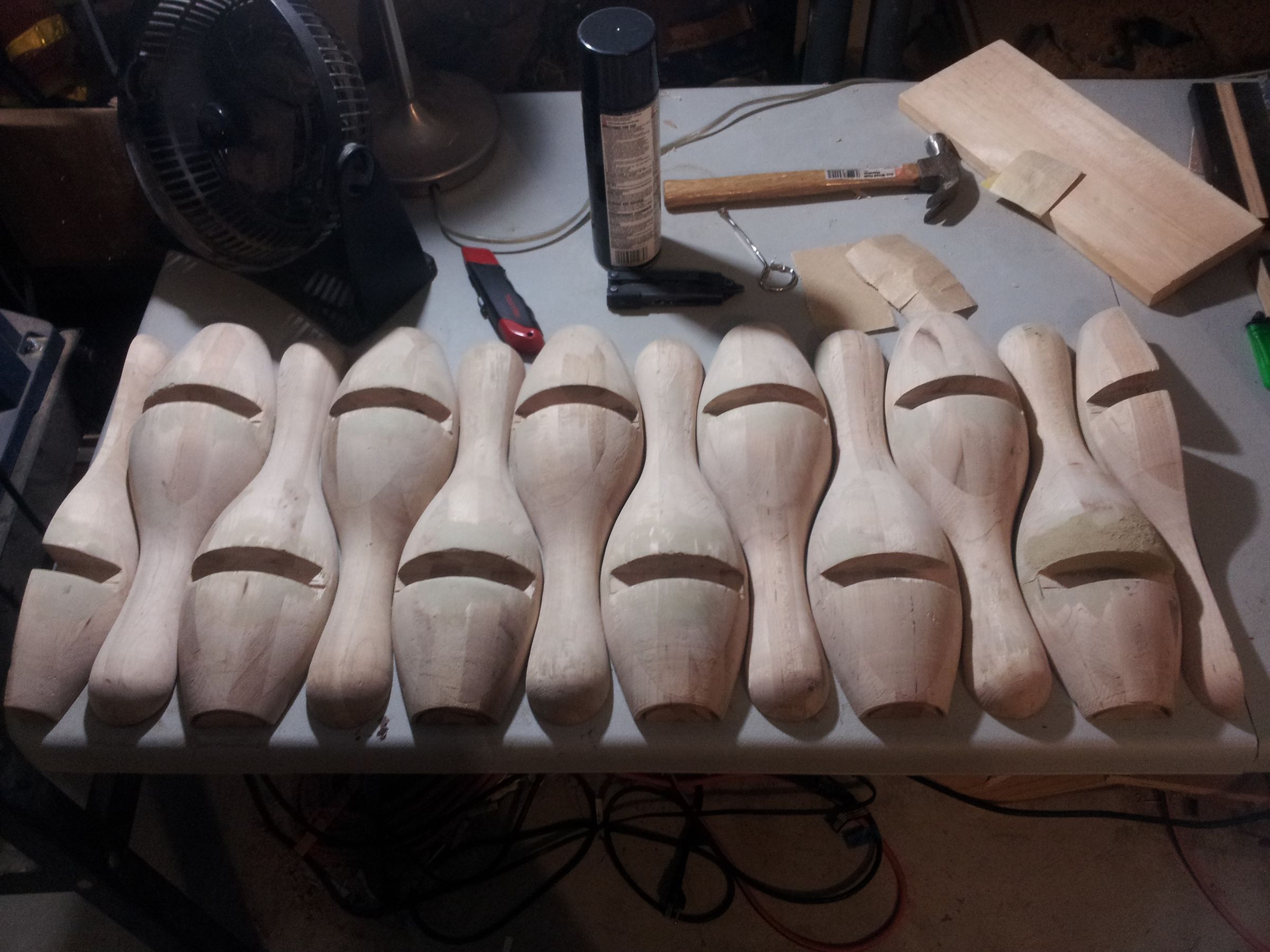 Creating a Tabletop Out of Reclaimed Bowling Pins : 12 Steps (with ...