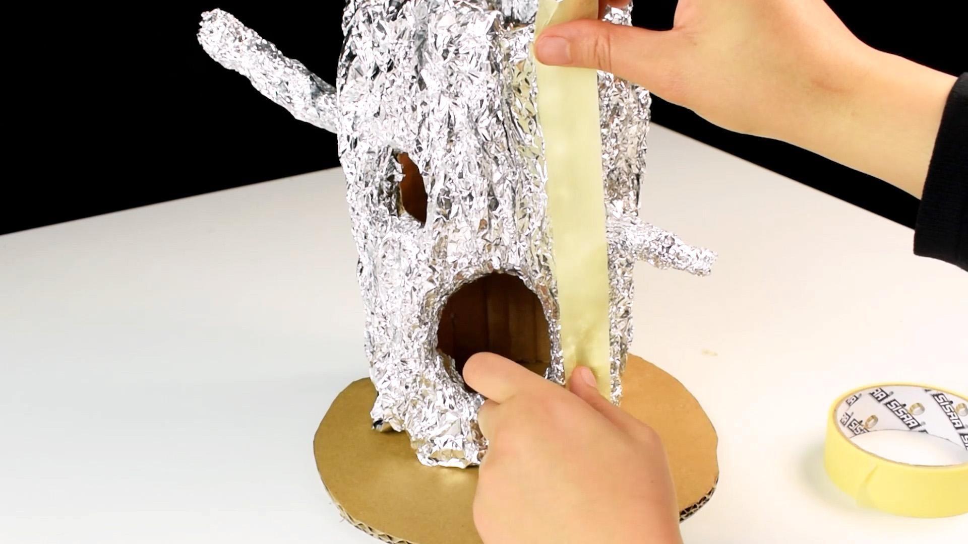 Paper Mache Fairy Garden Tree House : 15 Steps (with Pictures ...