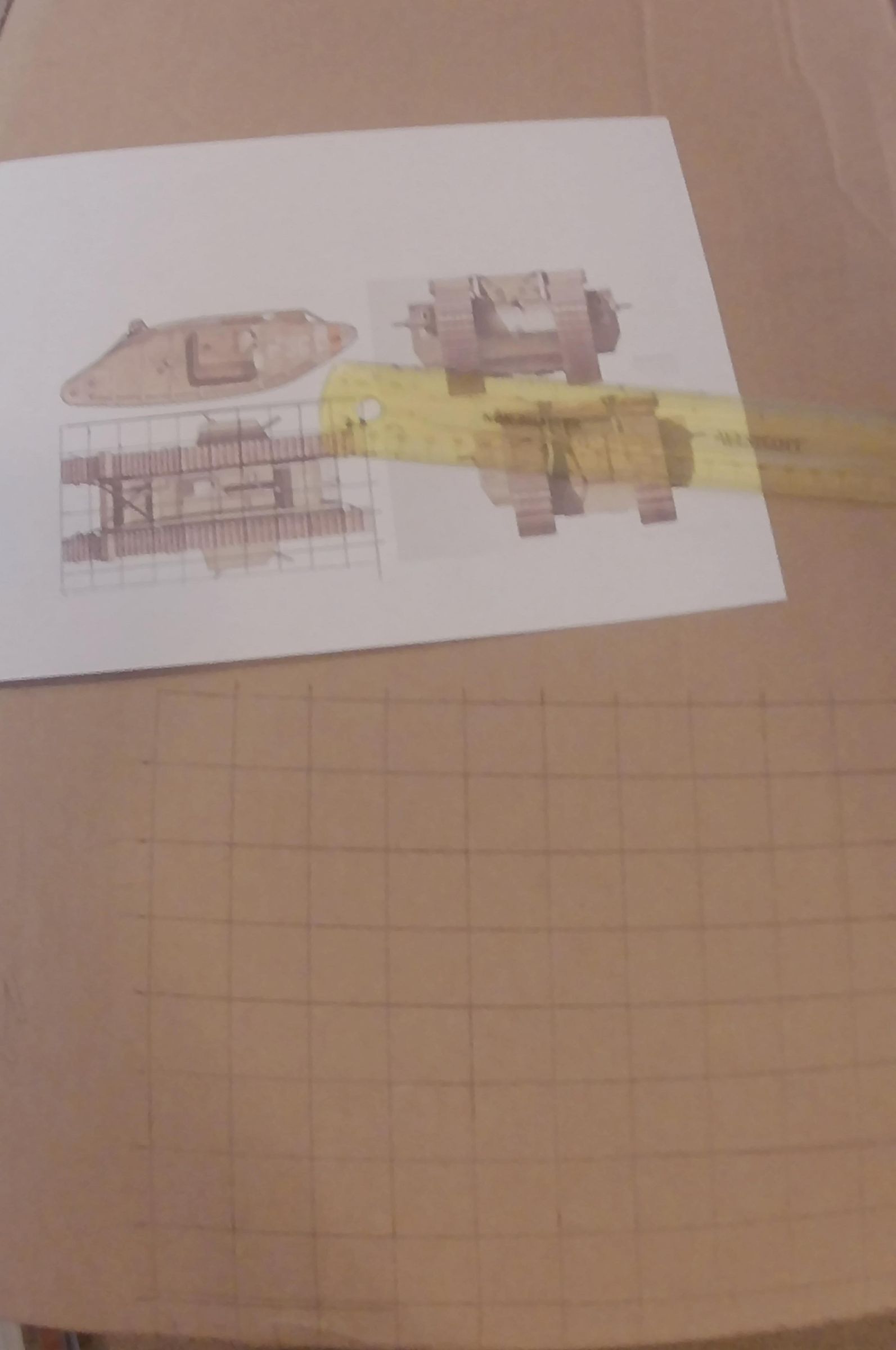Cardboard Model Mark IV British Tank : 10 Steps (with Pictures ...