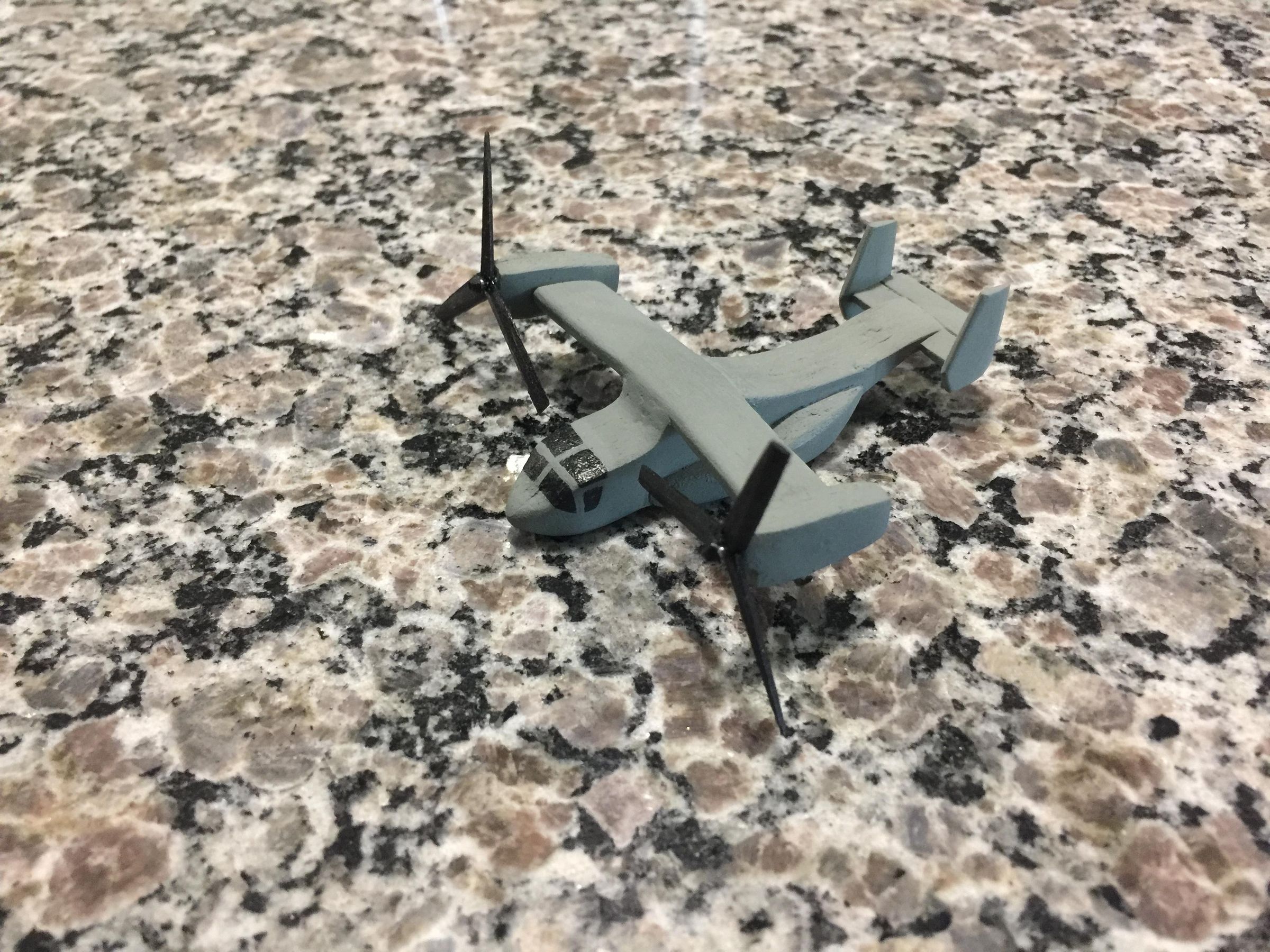 V-22 Osprey Military Aircraft Out of Popsicle Sticks : 10 Steps (with ...