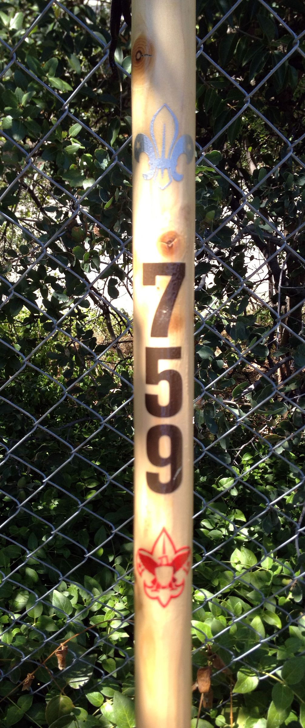 Handmade Boy Scout Troop Flag - Leather & Wood : 4 Steps (with Pictures ...