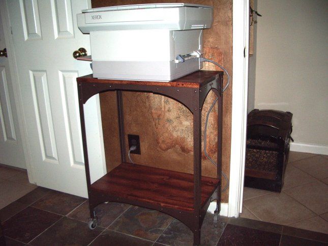 Copier or Printer Stand With an Industrial Look : 10 Steps - Instructables