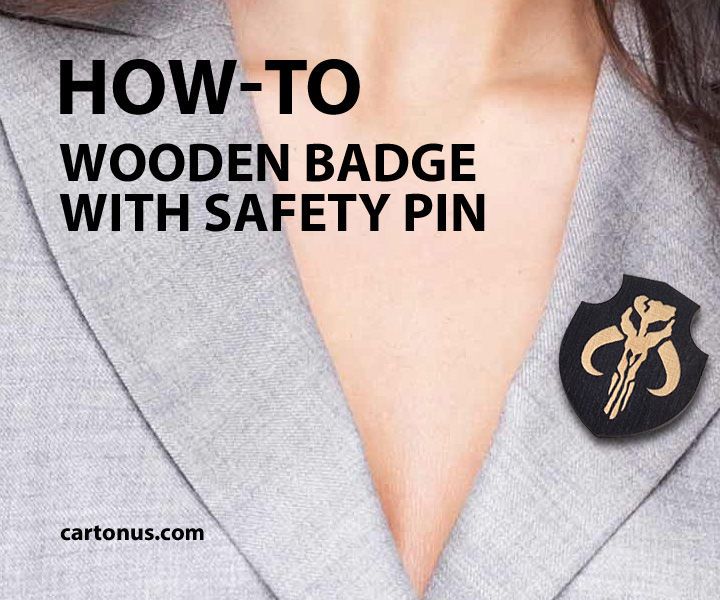 How-to: Wooden Badge With Safety Pin : 7 Steps (with Pictures ...
