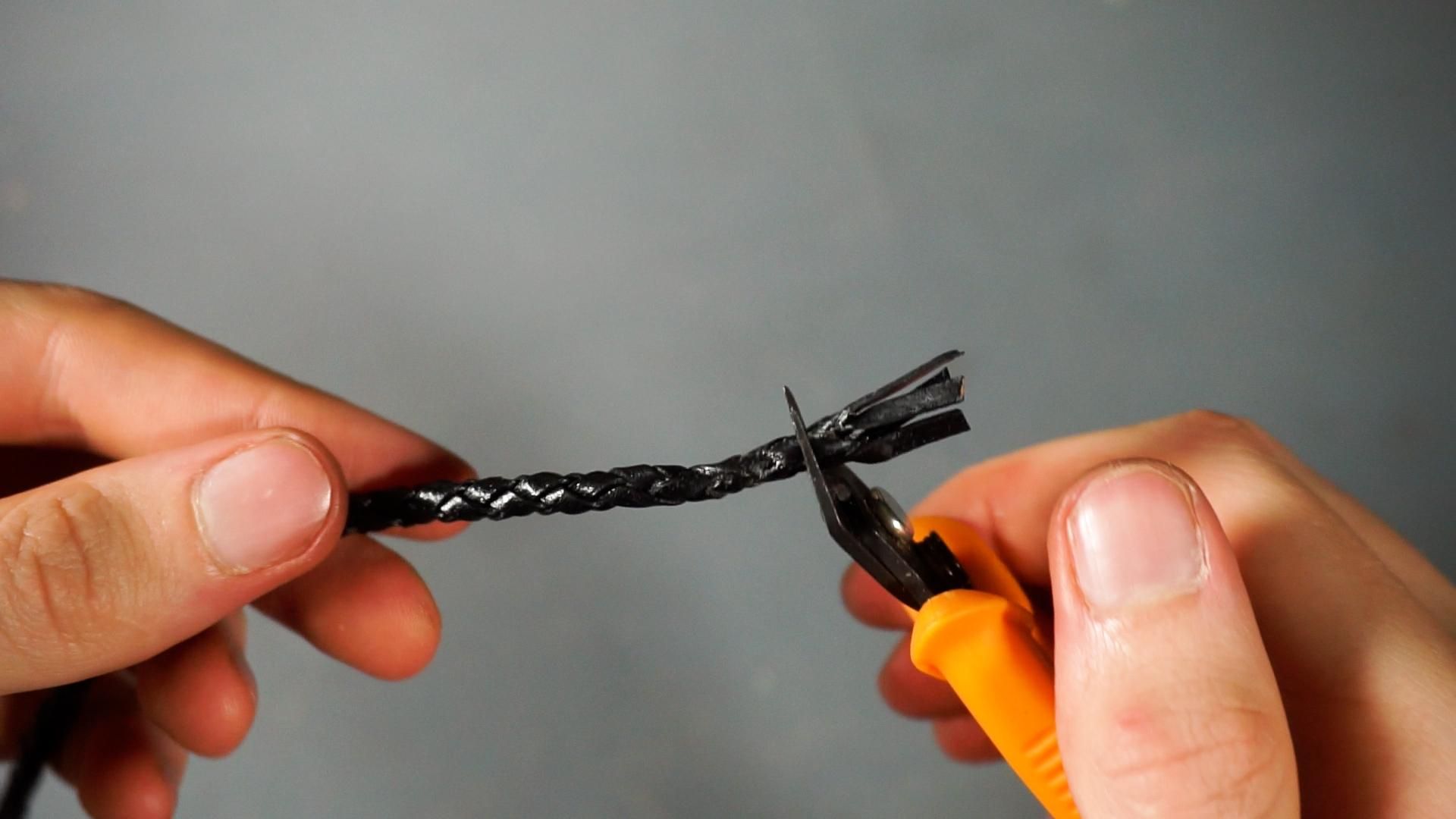 Double Round Braided Leather Bracelet : 11 Steps (with Pictures ...