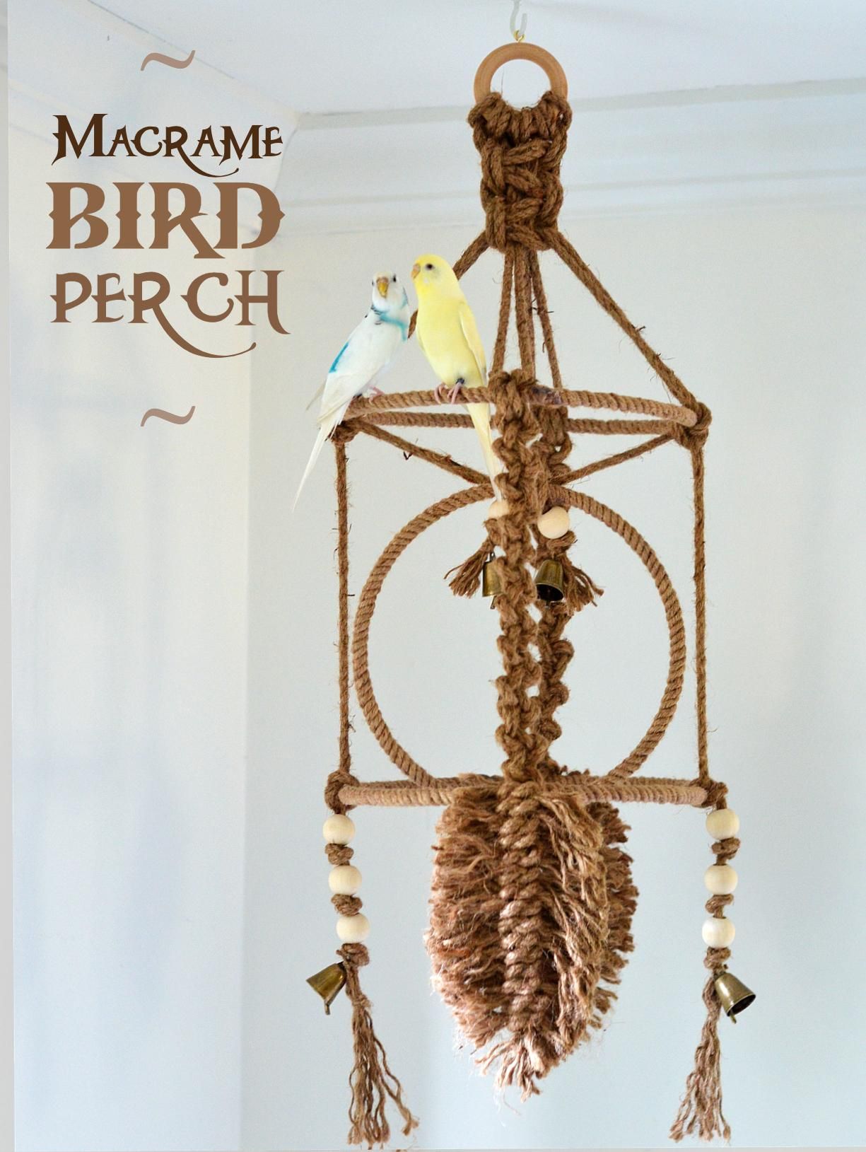 Macrame Bird Perch : 11 Steps (with Pictures) - Instructables