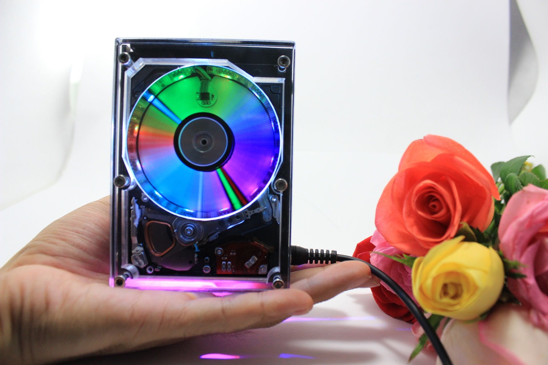 Recycled Hard Drive Clock - FuneLab : 26 Steps (with Pictures ...