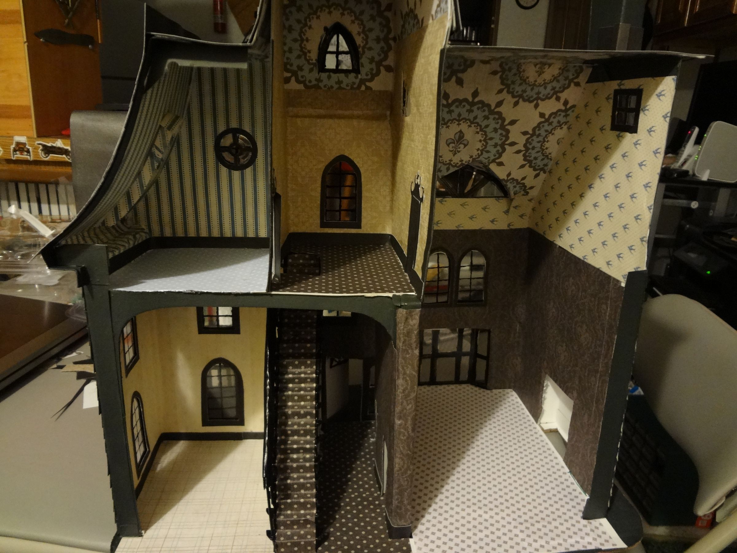 Cardboard Haunted House With Lights. : 8 Steps (with Pictures ...