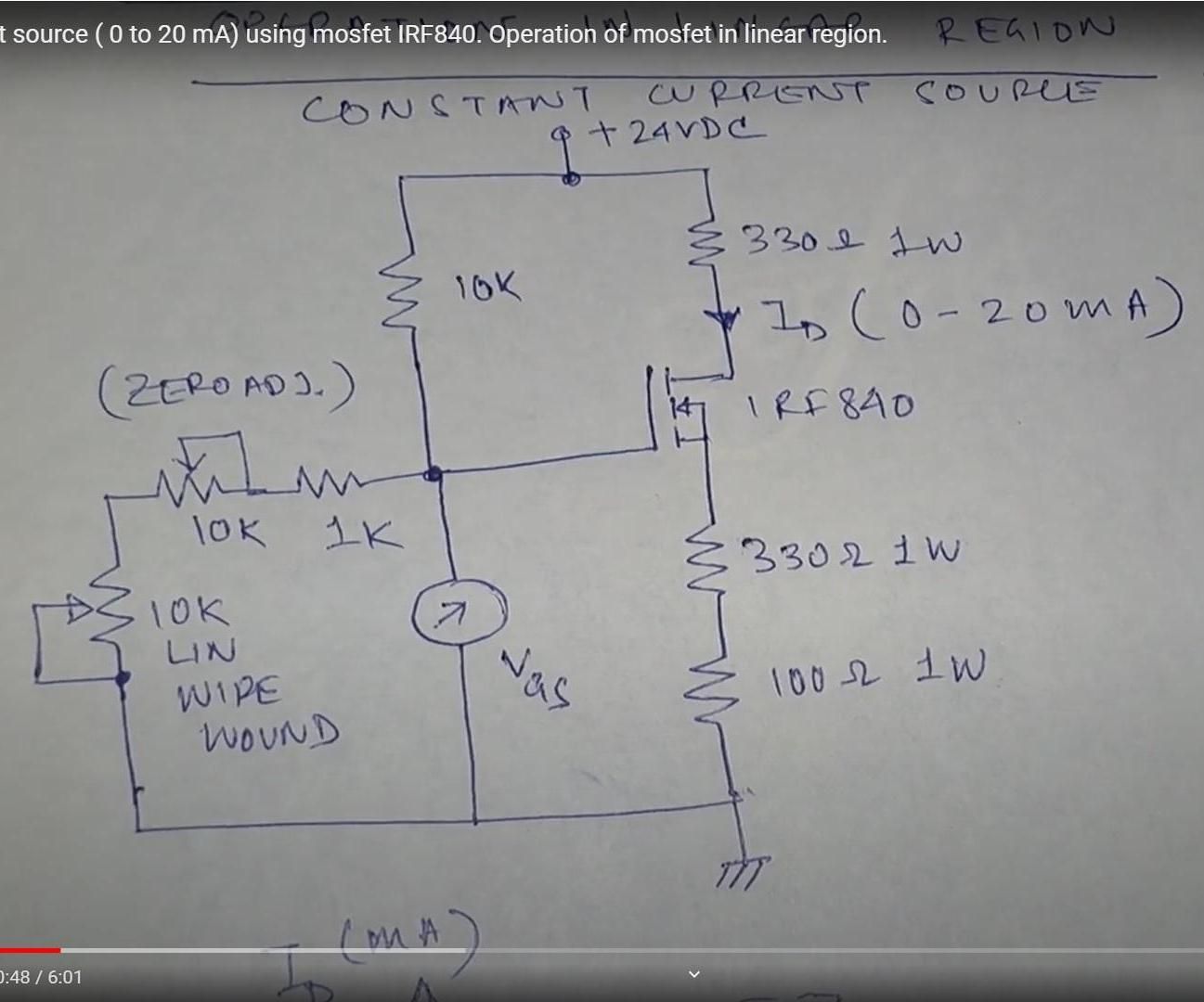 Loop Calibrator ( 0 to 20 MA / 4 to 20 MA) Using Mosfet IRF840 ...
