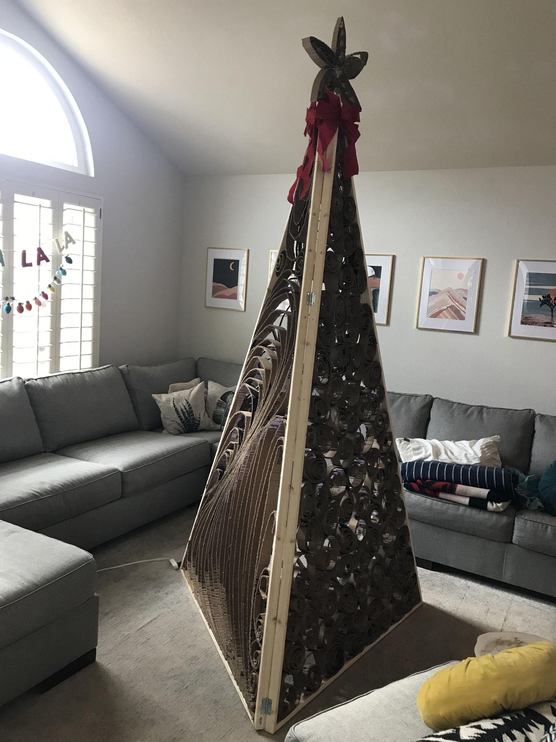 Repurposed/Upcycled Quilled Cardboard Christmas Tree : 8 Steps (with ...