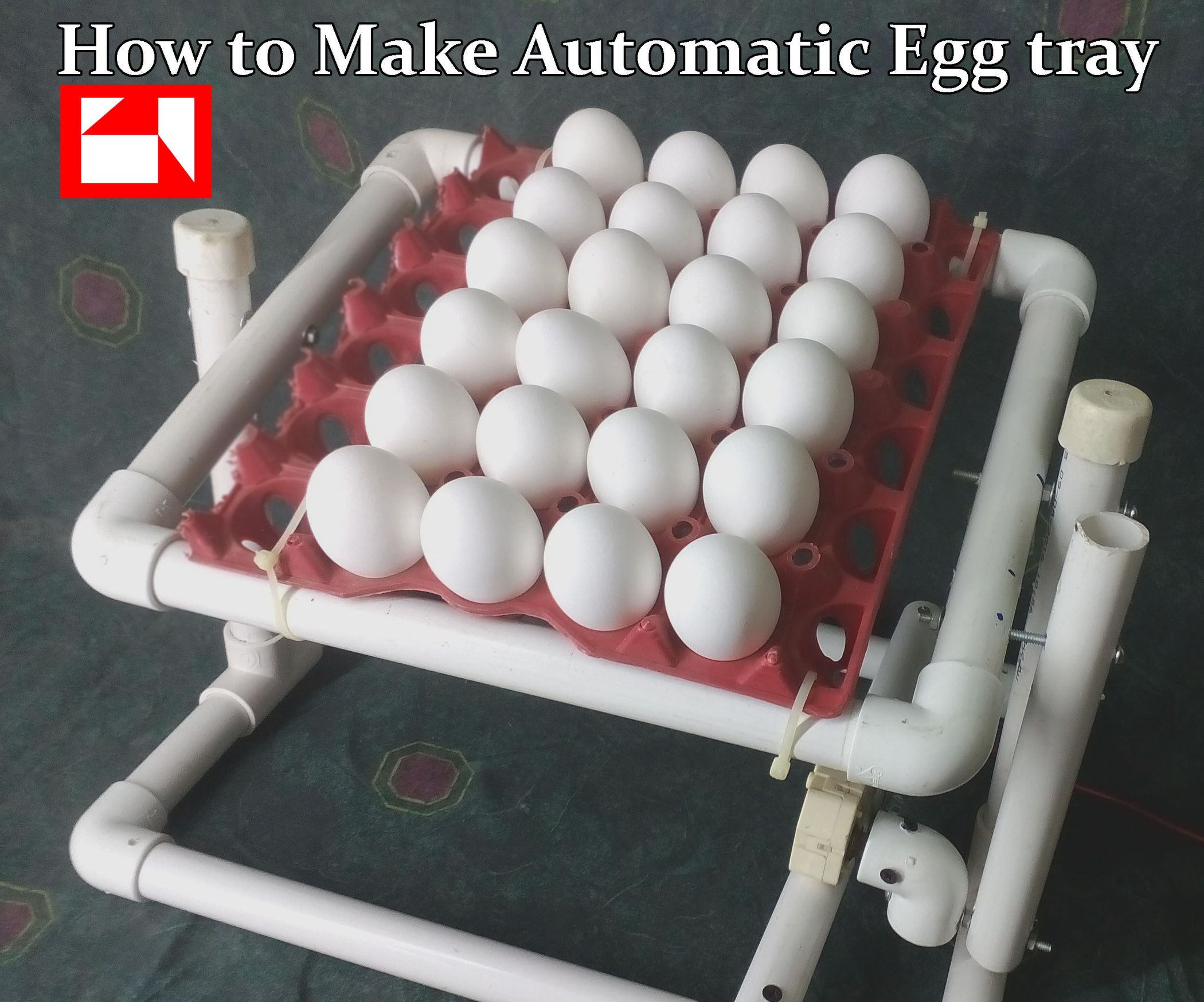 How to Make Automatic Rotating Egg Tray From PVC : 7 Steps (with ...