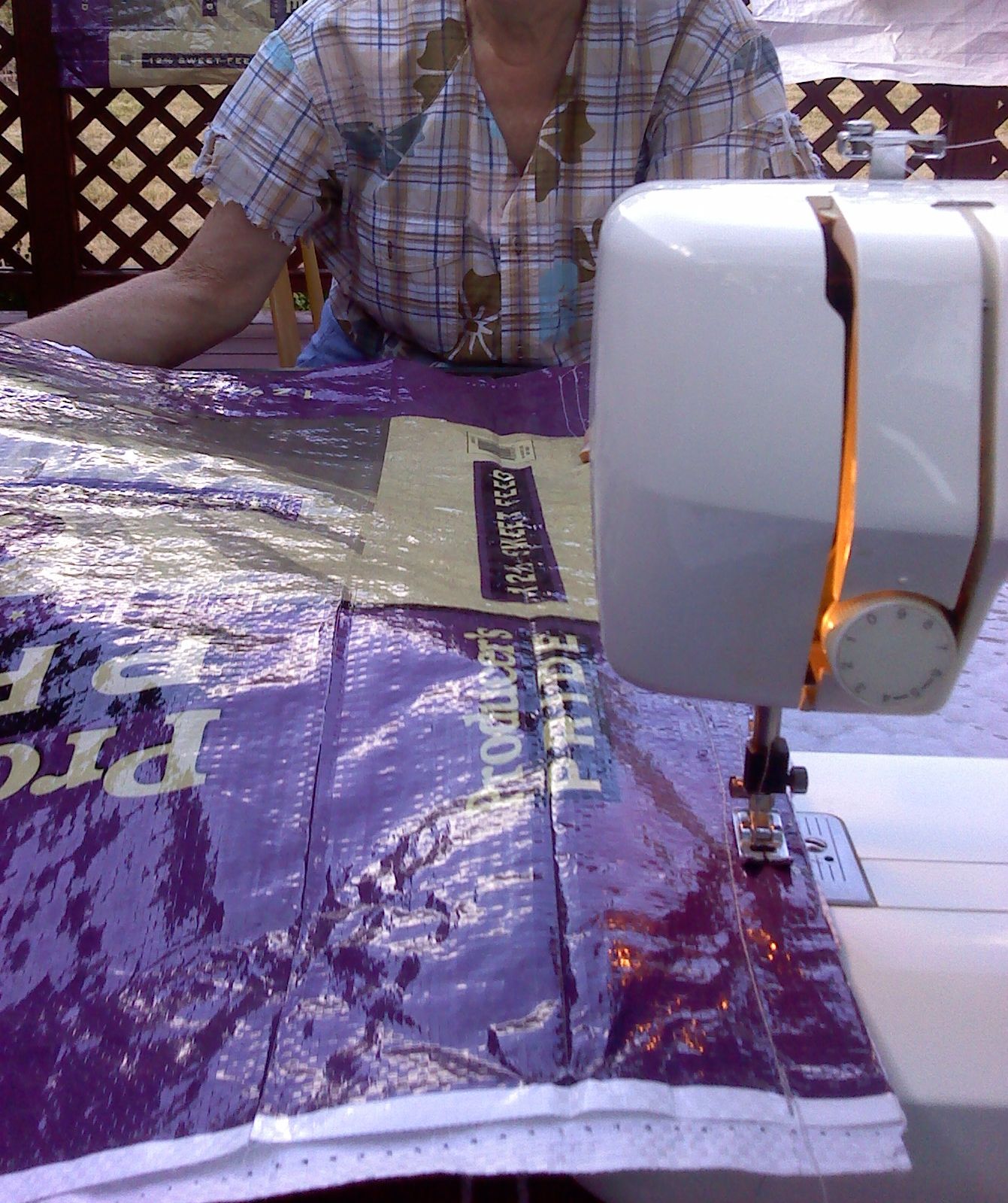 DIY Tarp Cover Made From Feed Sacks : 4 Steps (with Pictures ...