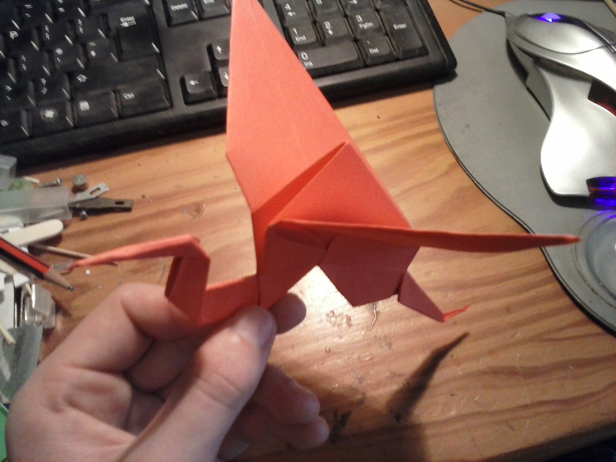 Origami Heron With Flapping Wings : 5 Steps - Instructables