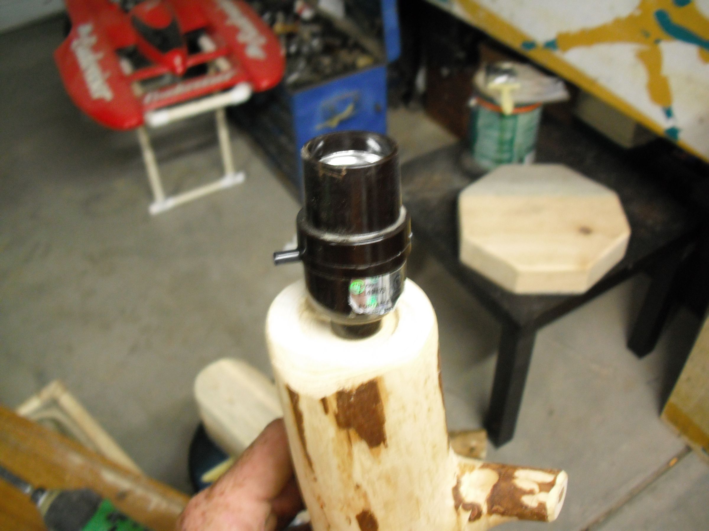 How to Make a Custom Pine Log Lamp on the Cheap! : 6 Steps - Instructables