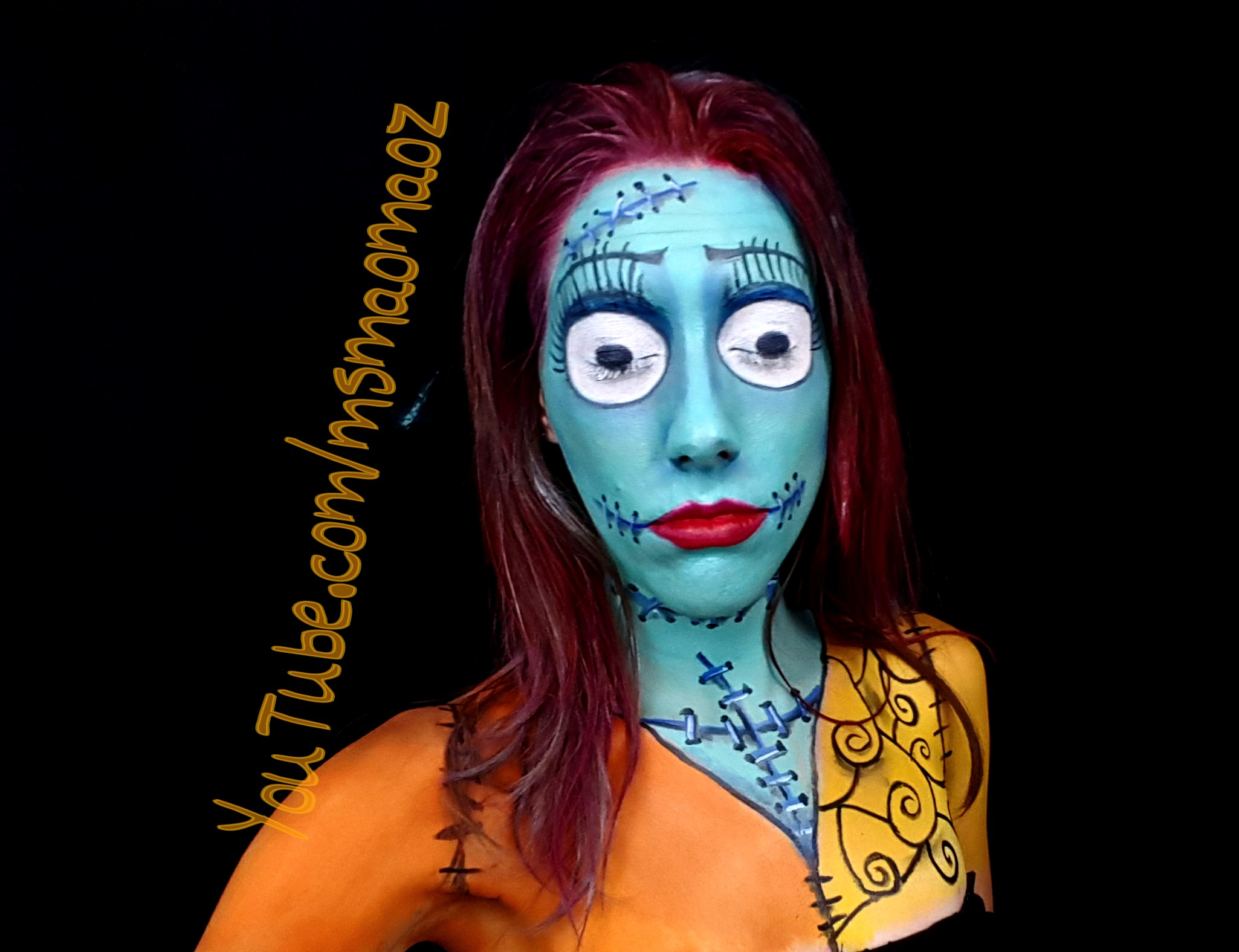 Sally From Nightmare Before Christmas Makeup Transformation : 8 Steps ...