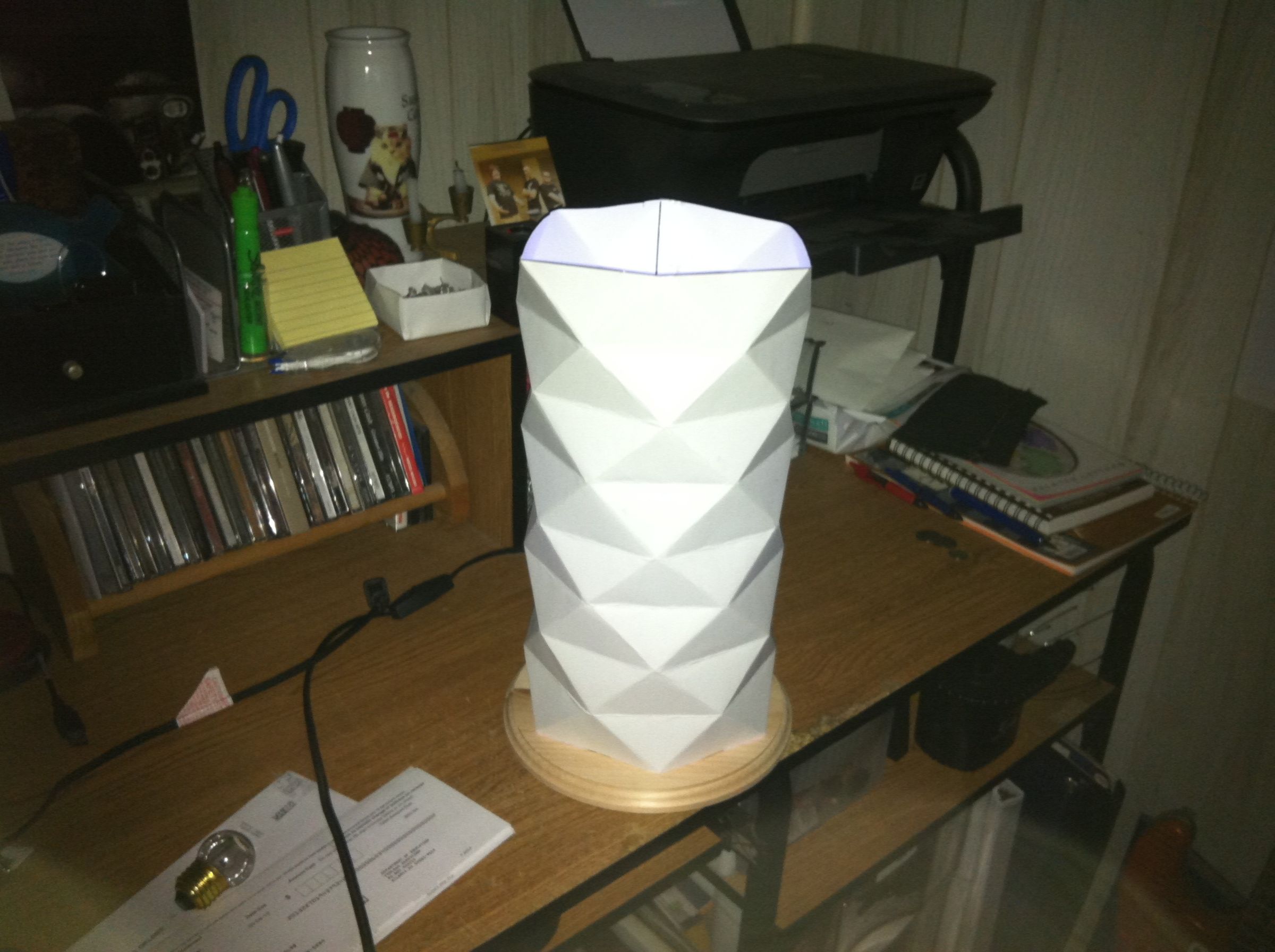 Simple Origami Lamp : 8 Steps - Instructables