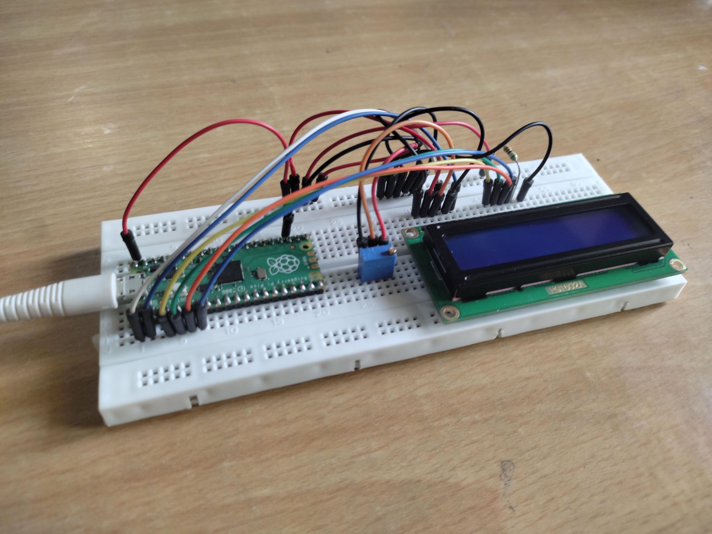 Raspberry Pi Pico and 16x2 LCD : 3 Steps (with Pictures) - Instructables