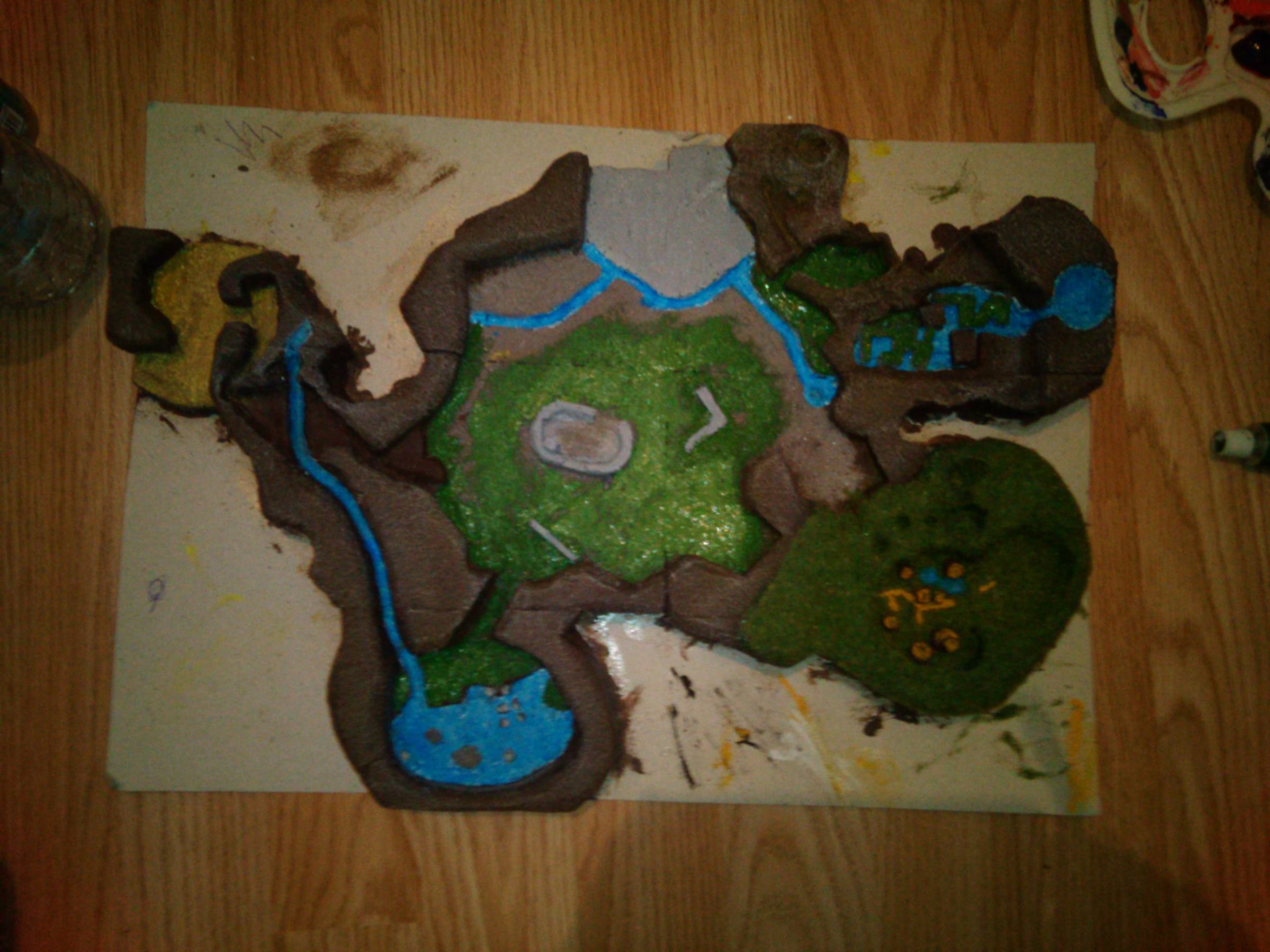 Zelda Ocarina of Time Hyrule World Map Diorama : 5 Steps - Instructables