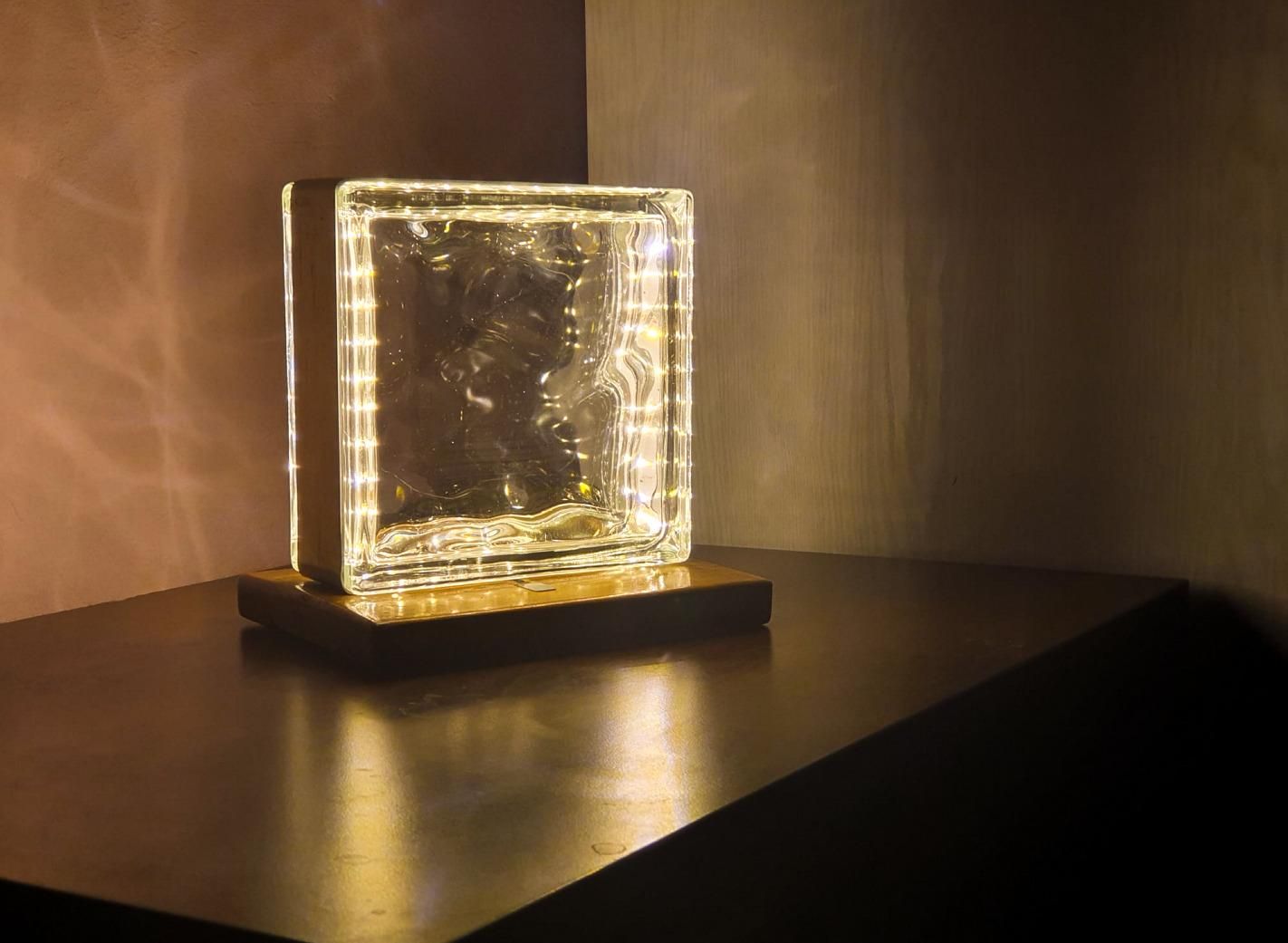 Diy Vintage Led Lamp From Glass Brick : 6 Steps - Instructables