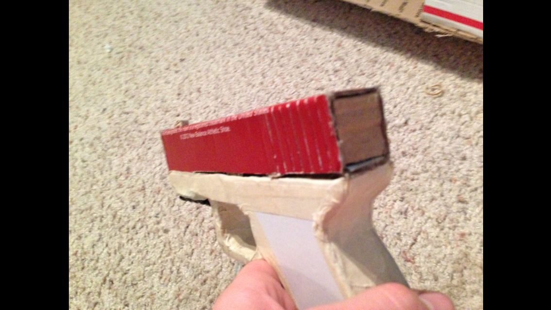 Make a Cardboard Glock With Working Parts : 9 Steps - Instructables