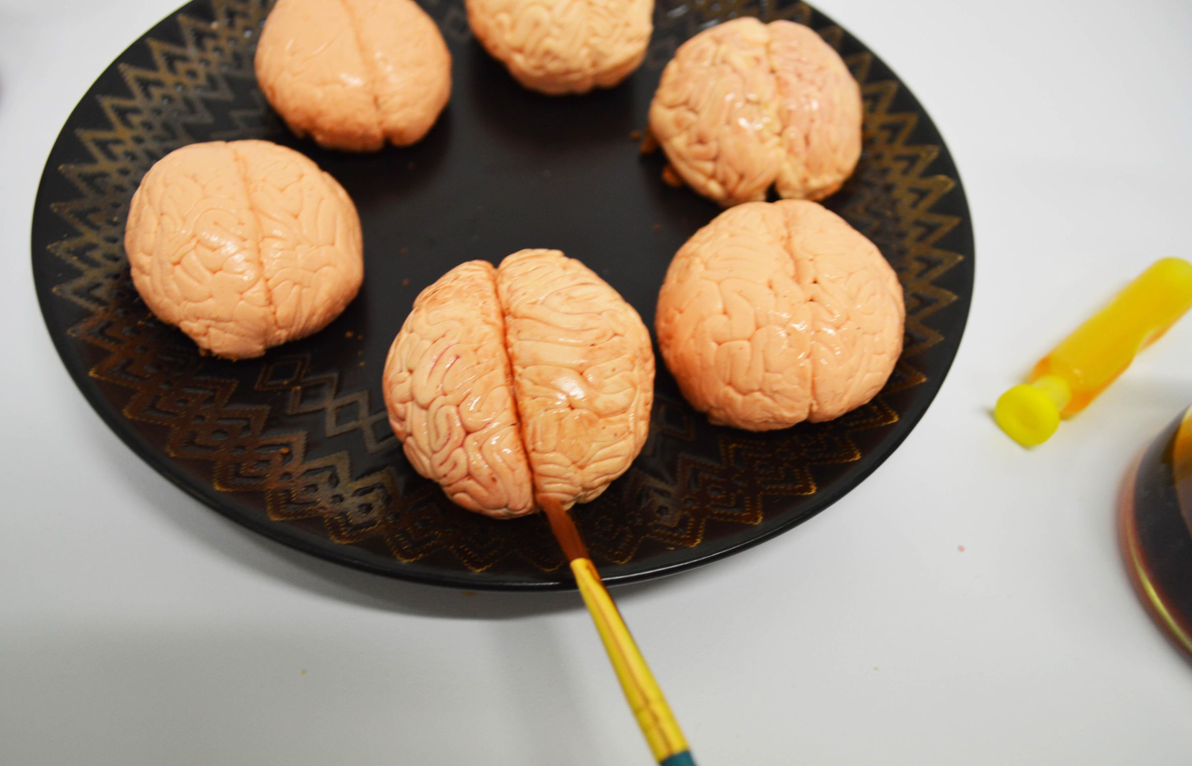 Chocolate Raspberry Brain Halloween Dessert : 11 Steps (with Pictures ...