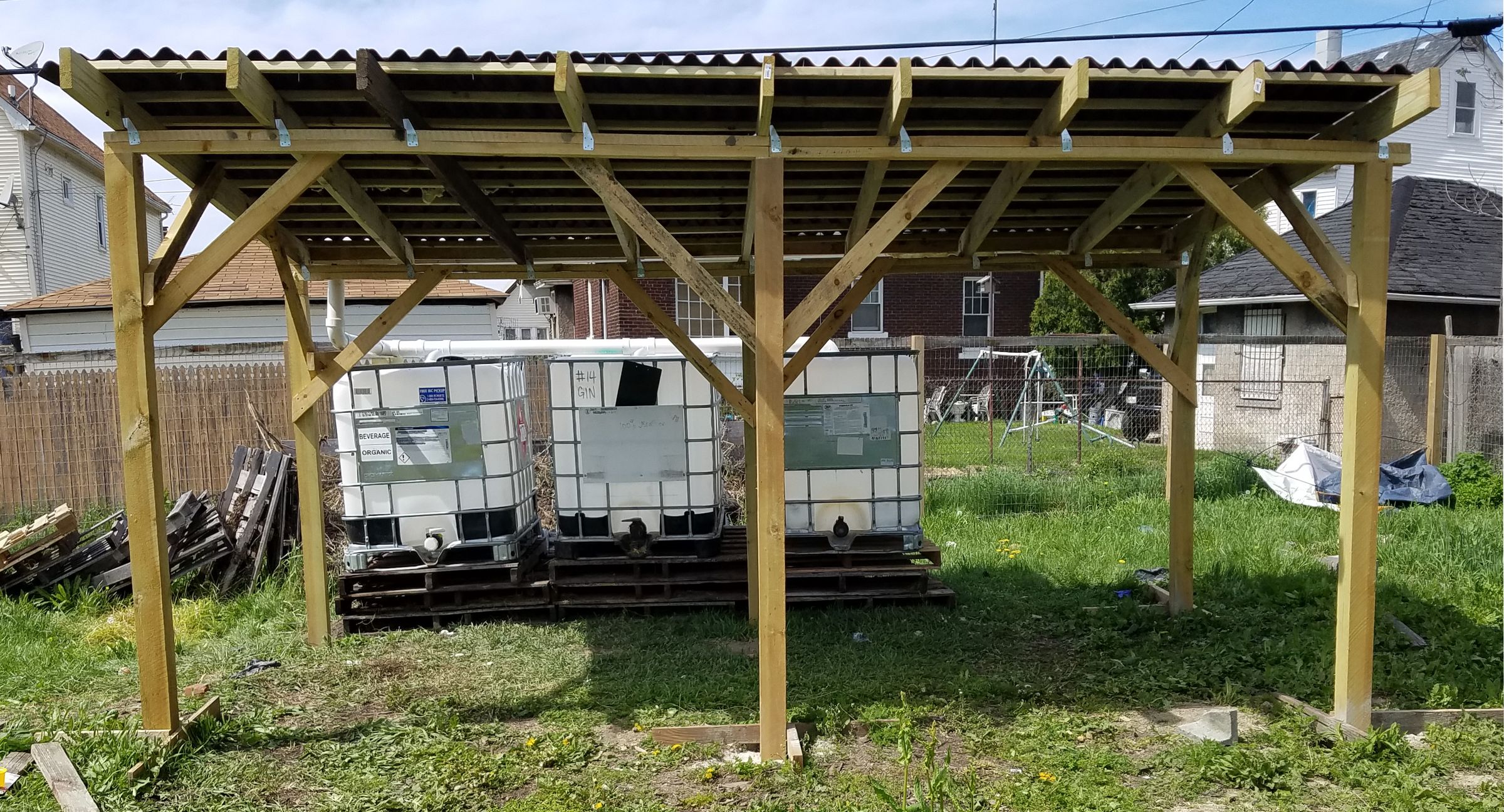 Rain Water Collection System (possible Greenhouse Frame) : 9 Steps ...