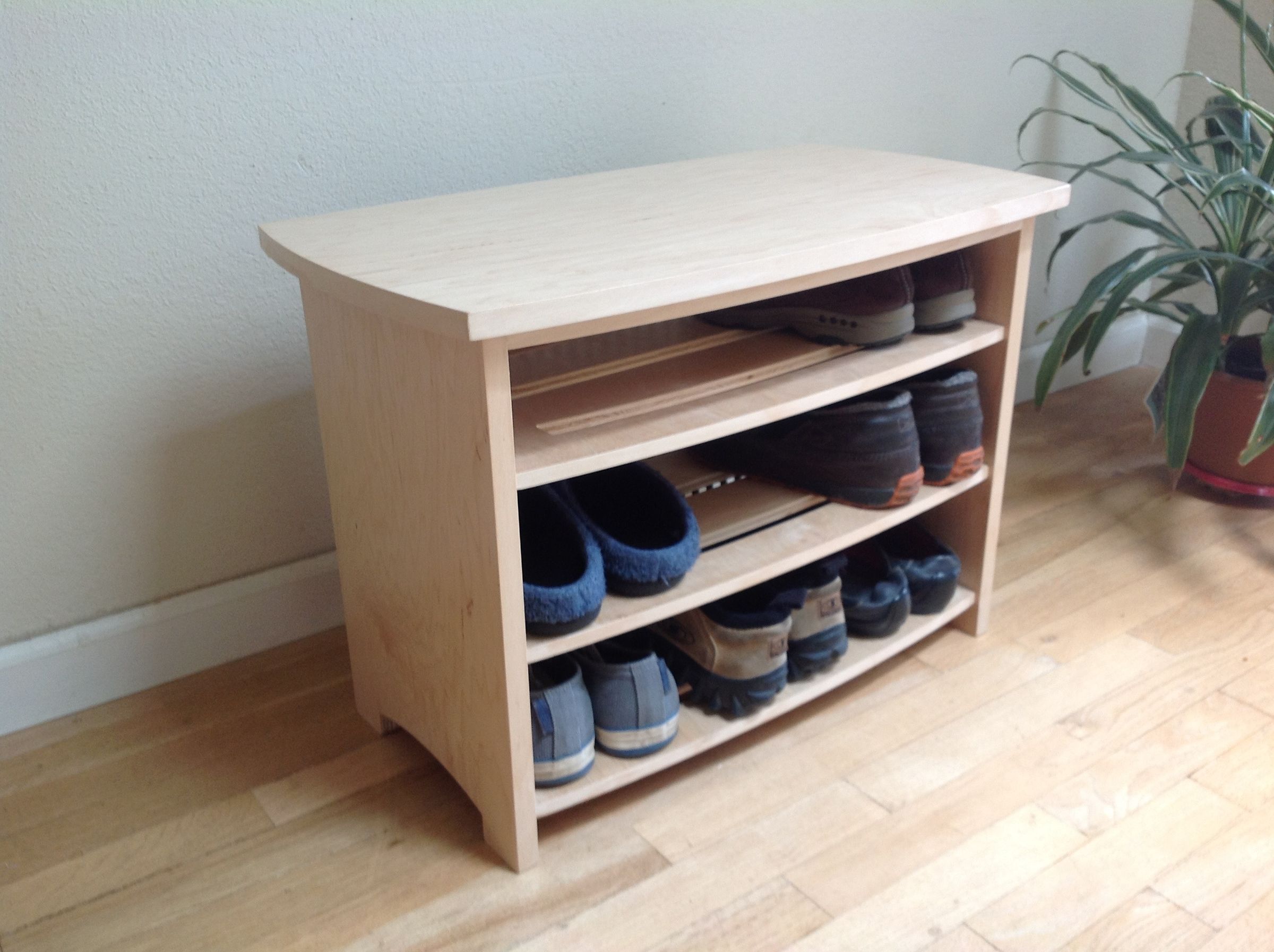 Shoe Bench Made With CNC Router and Laser : 6 Steps (with Pictures ...