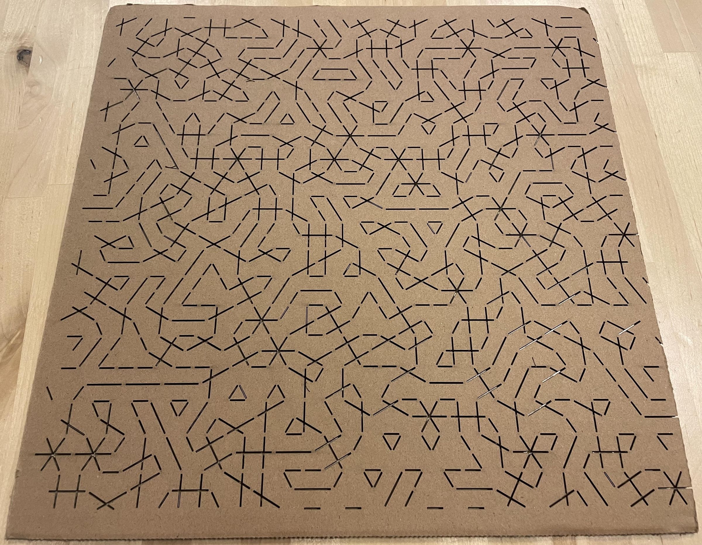 Laser Cut Hexagonal Truchet Pattern : 6 Steps - Instructables