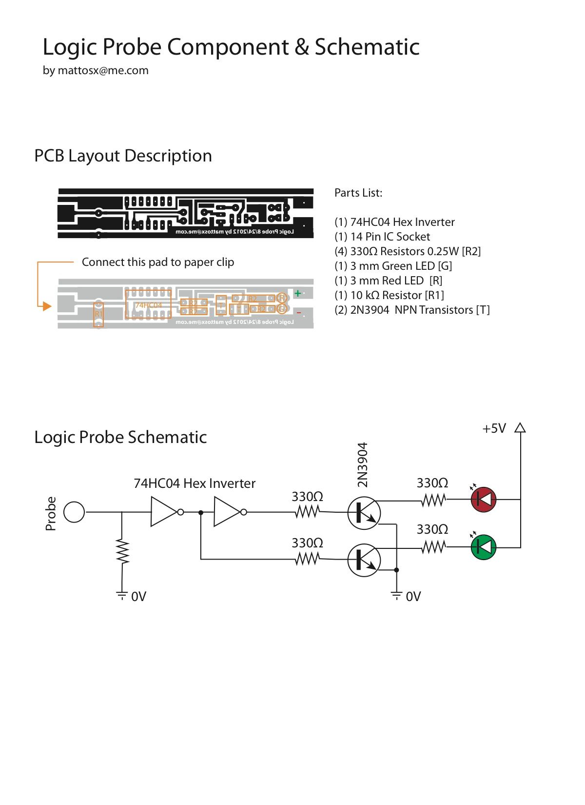 Logic Probe With a Paperclip : 4 Steps (with Pictures) - Instructables