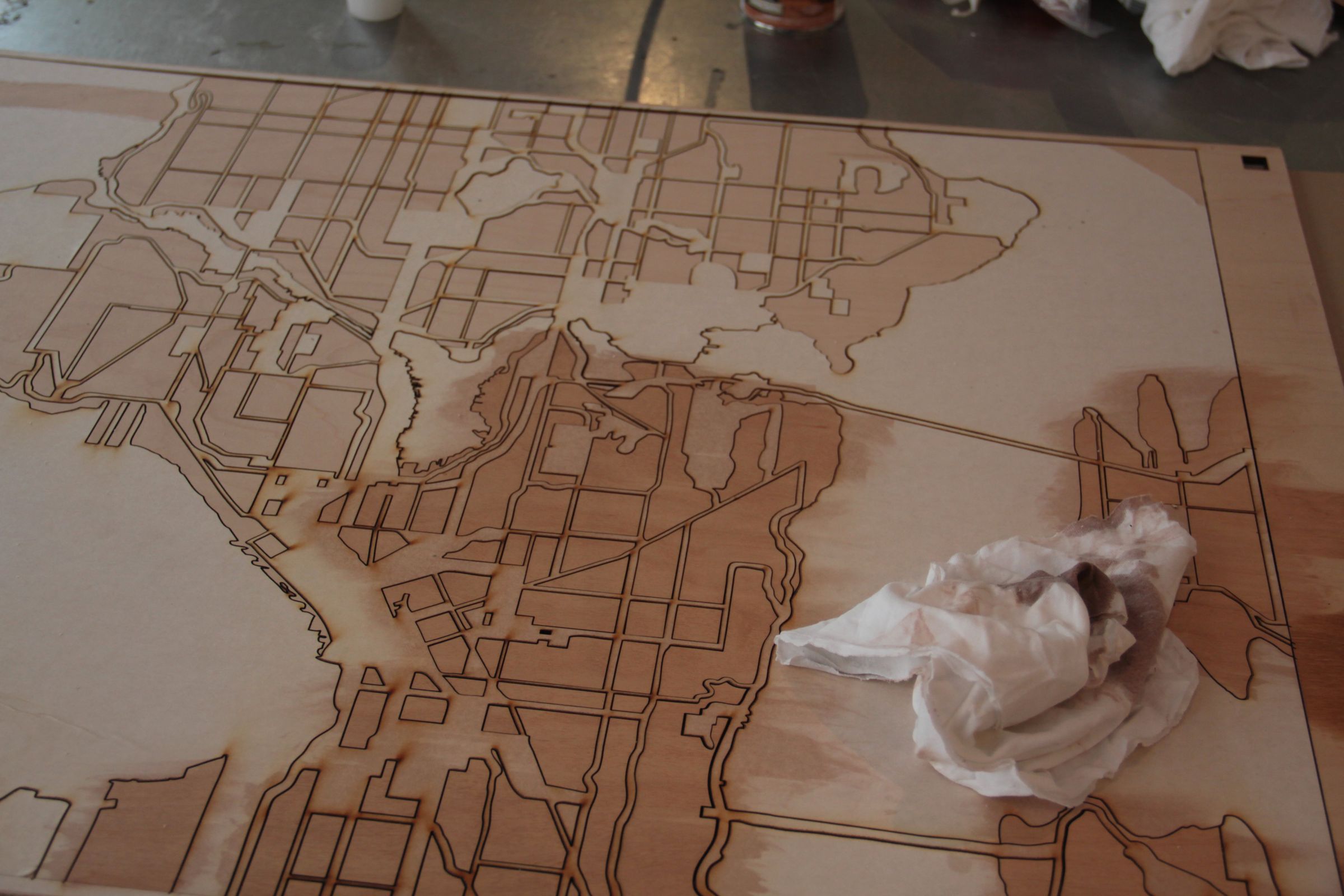 Wood Inlay Maps