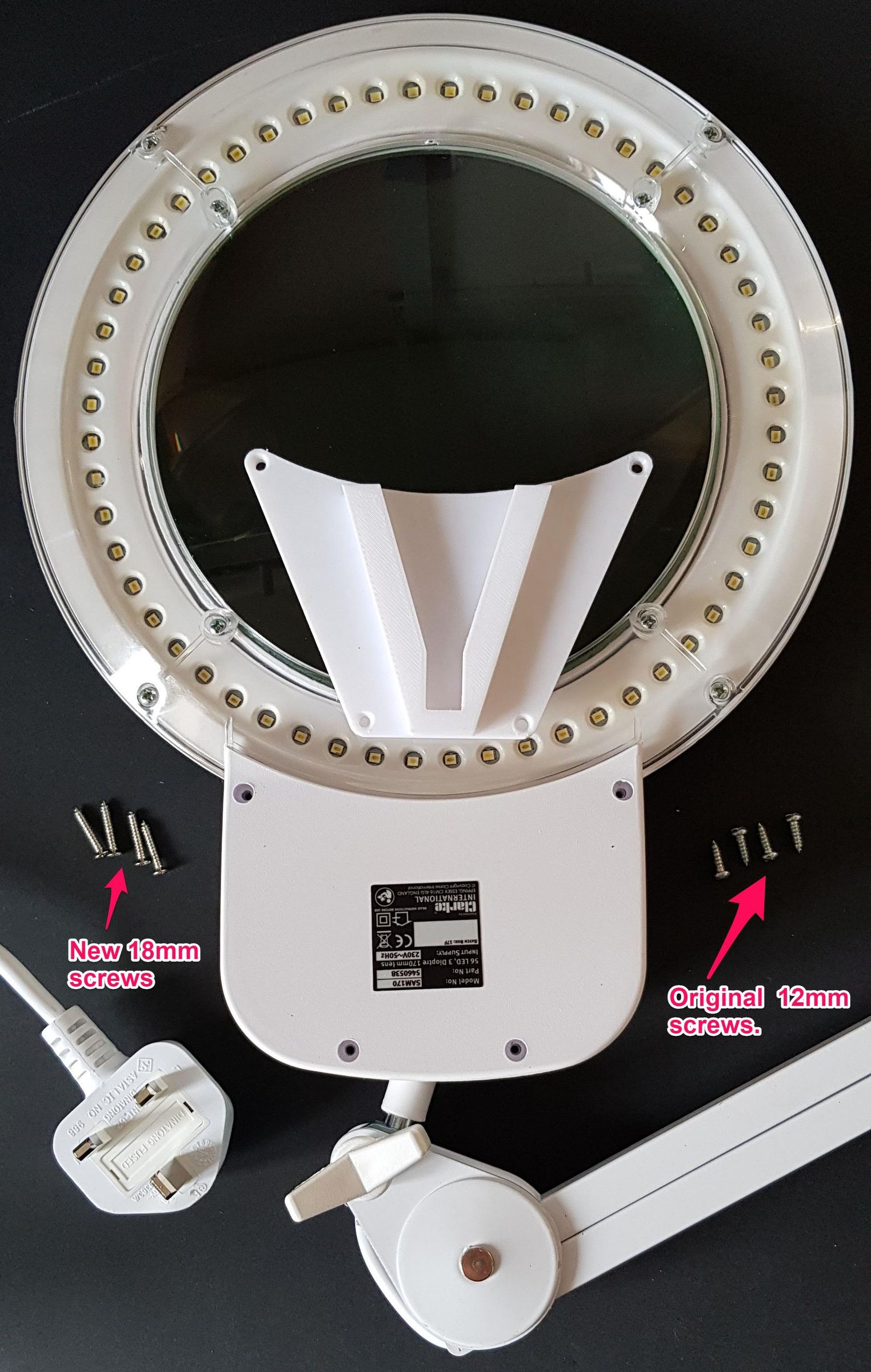 'Enterprising' Magnifying Lamp Upgrade : 9 Steps (with Pictures ...