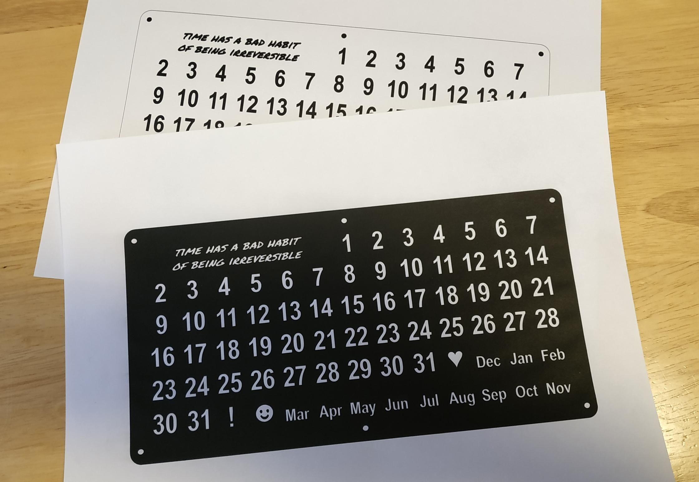 Backlit Automated Perpetual Calendar - a CNC Project : 9 Steps (with ...