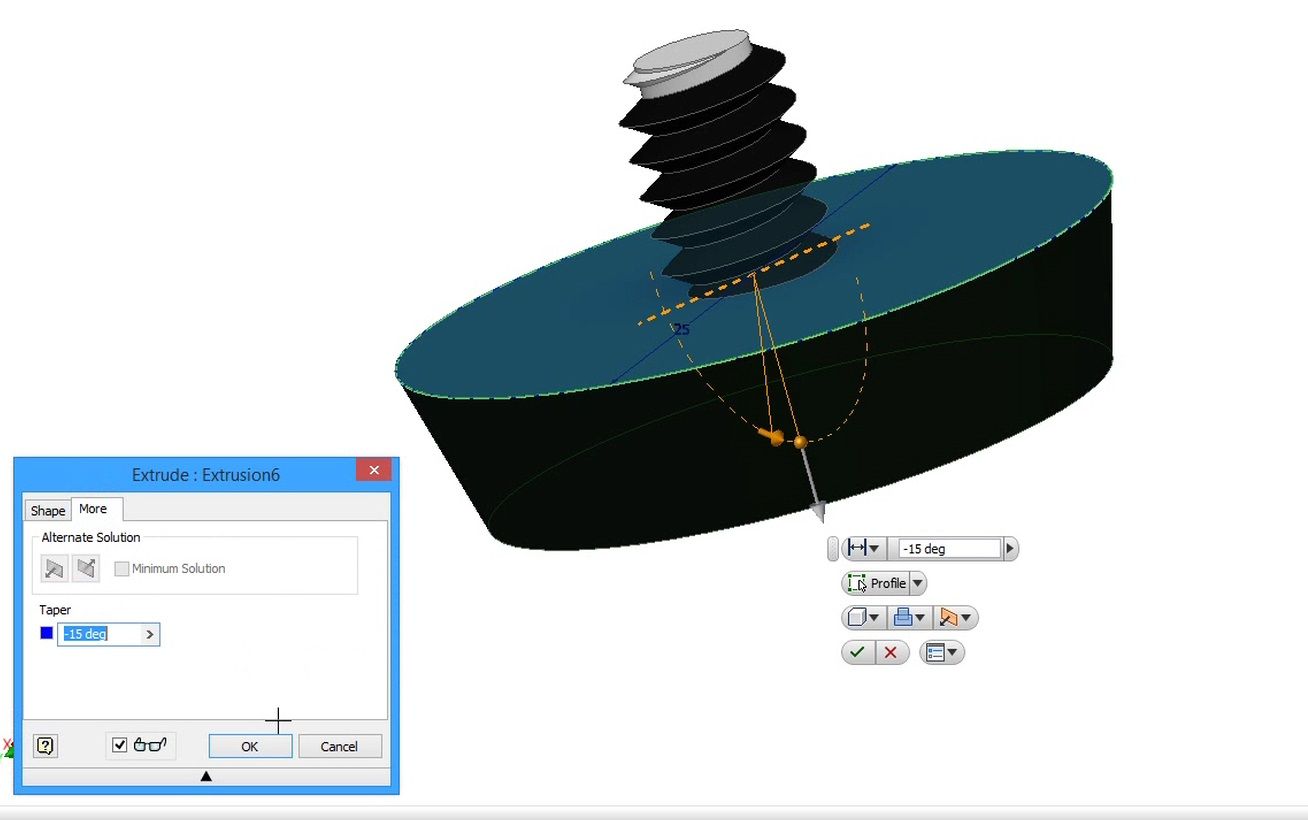 How to Make Screw Threads in Inventor : 4 Steps - Instructables
