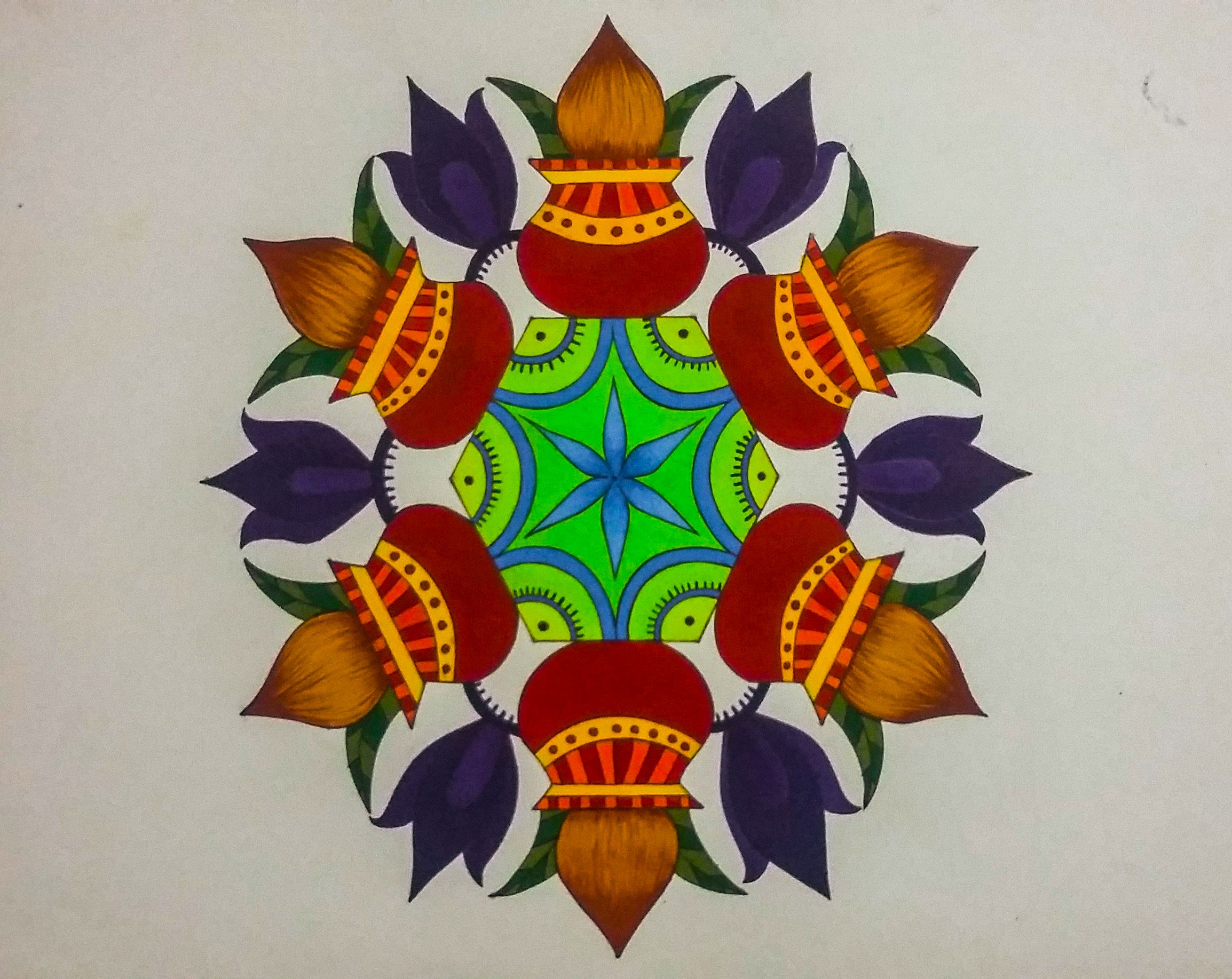 KOLAM PAINTING!! : 8 Steps - Instructables