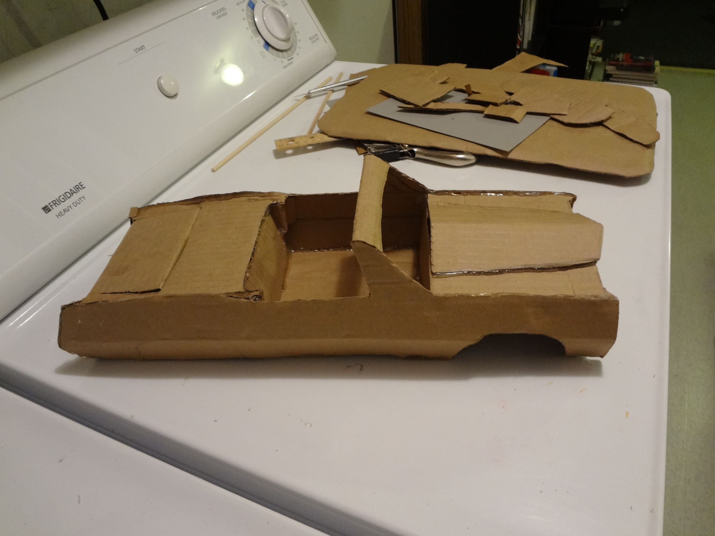 Paper Mache Cardboard Car. : 7 Steps (with Pictures) - Instructables