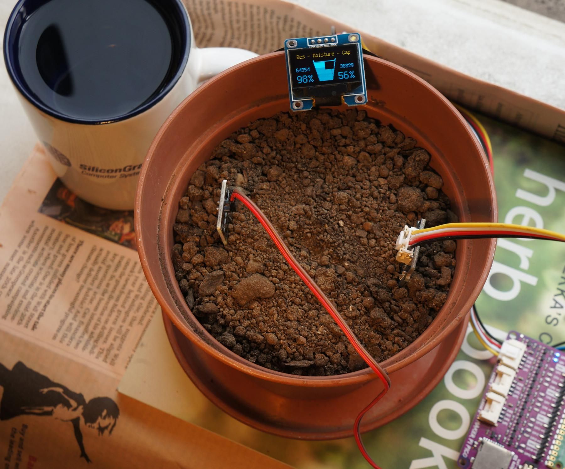 Soil Moisture Sensing With the Maker Pi Pico : 7 Steps - Instructables