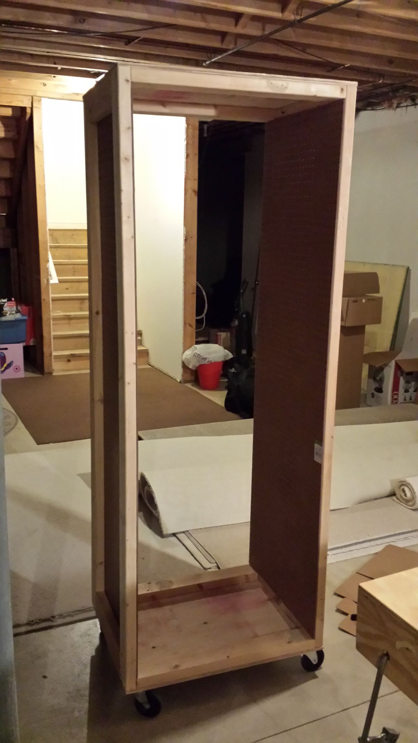 Workshop Mobile Storage Unit With Adjustable Shelving : 5 Steps ...