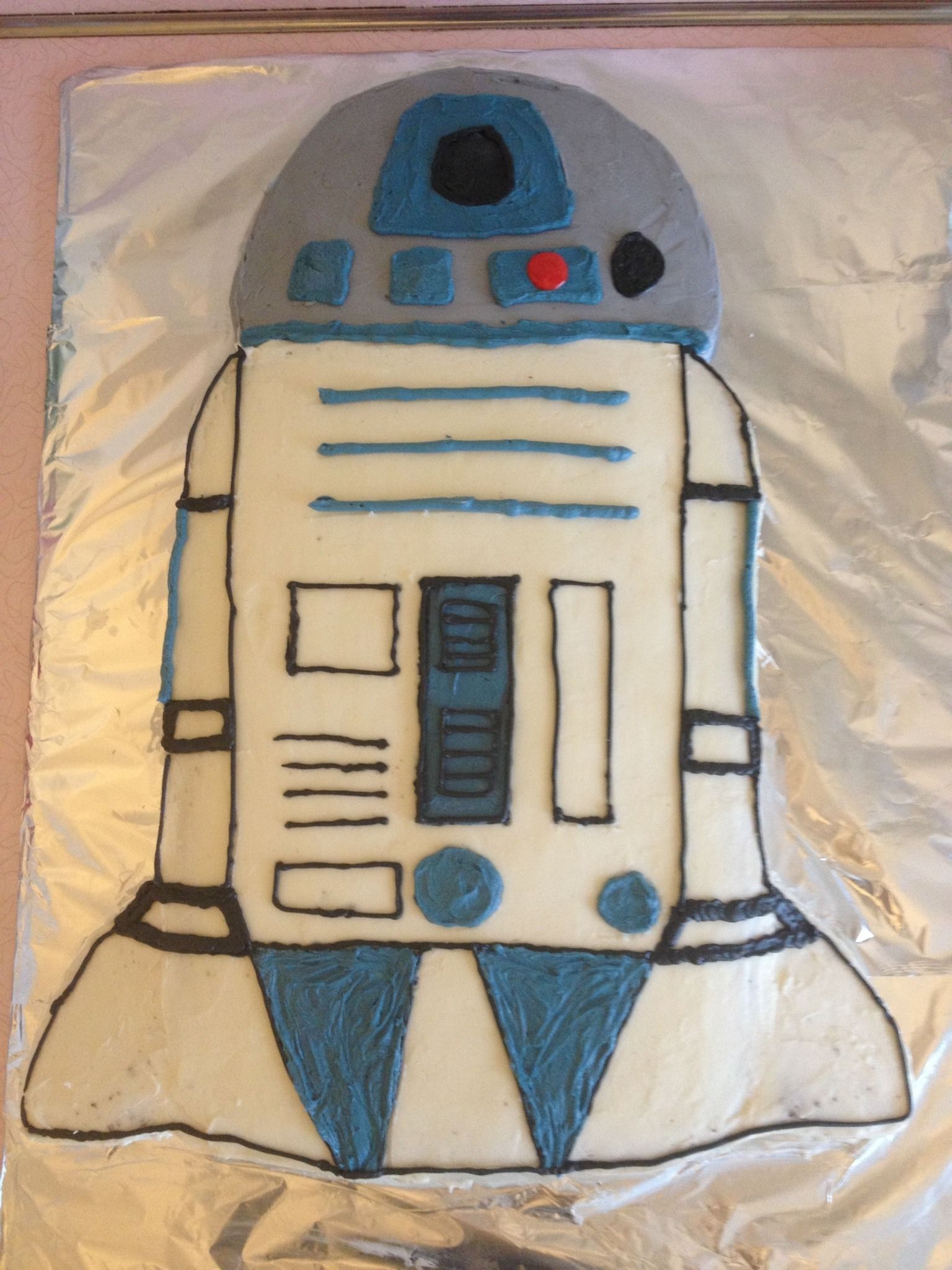 R2D2 Cake - Instructables