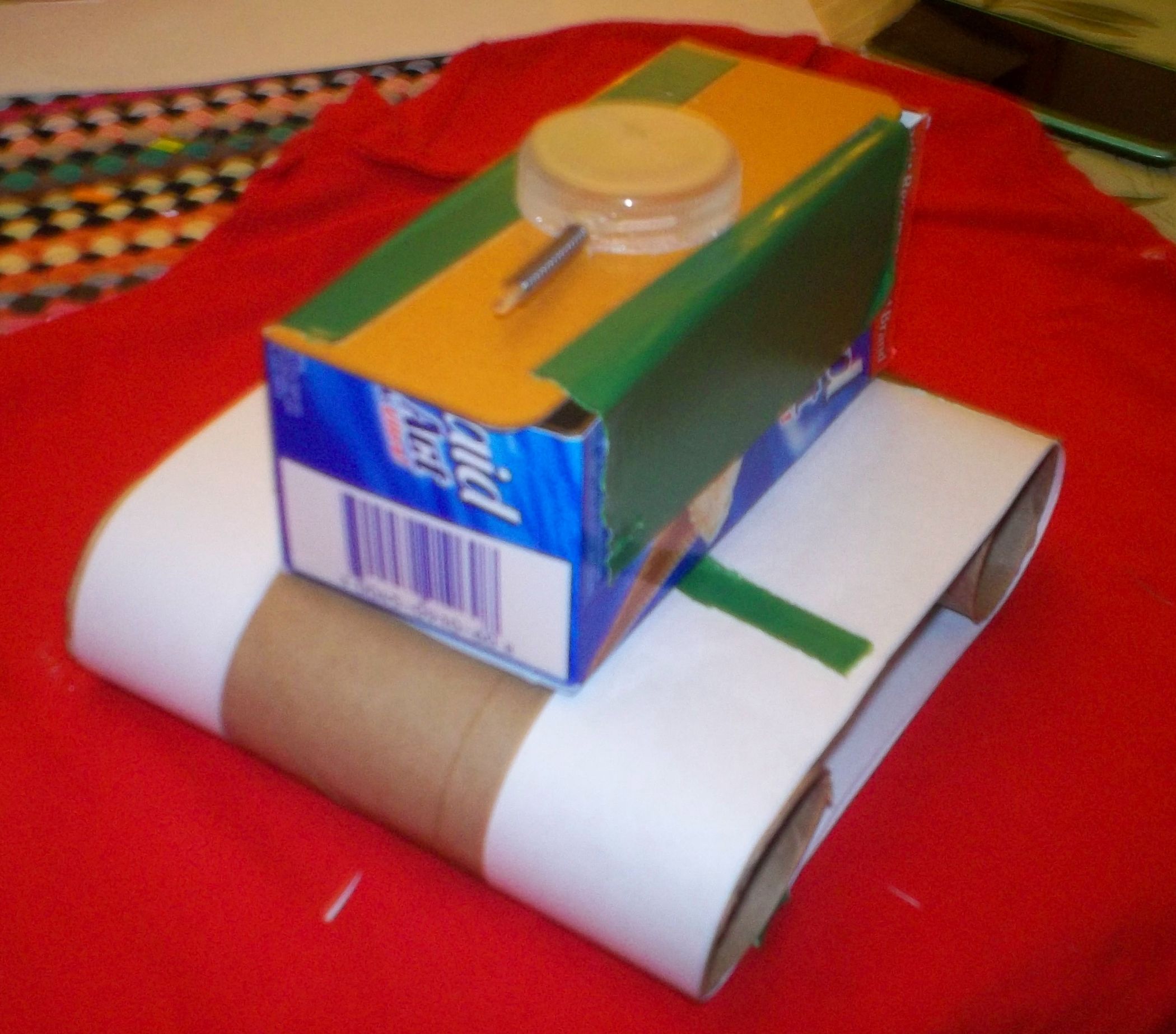 Working Tank Made of Office Supplies : 4 Steps - Instructables