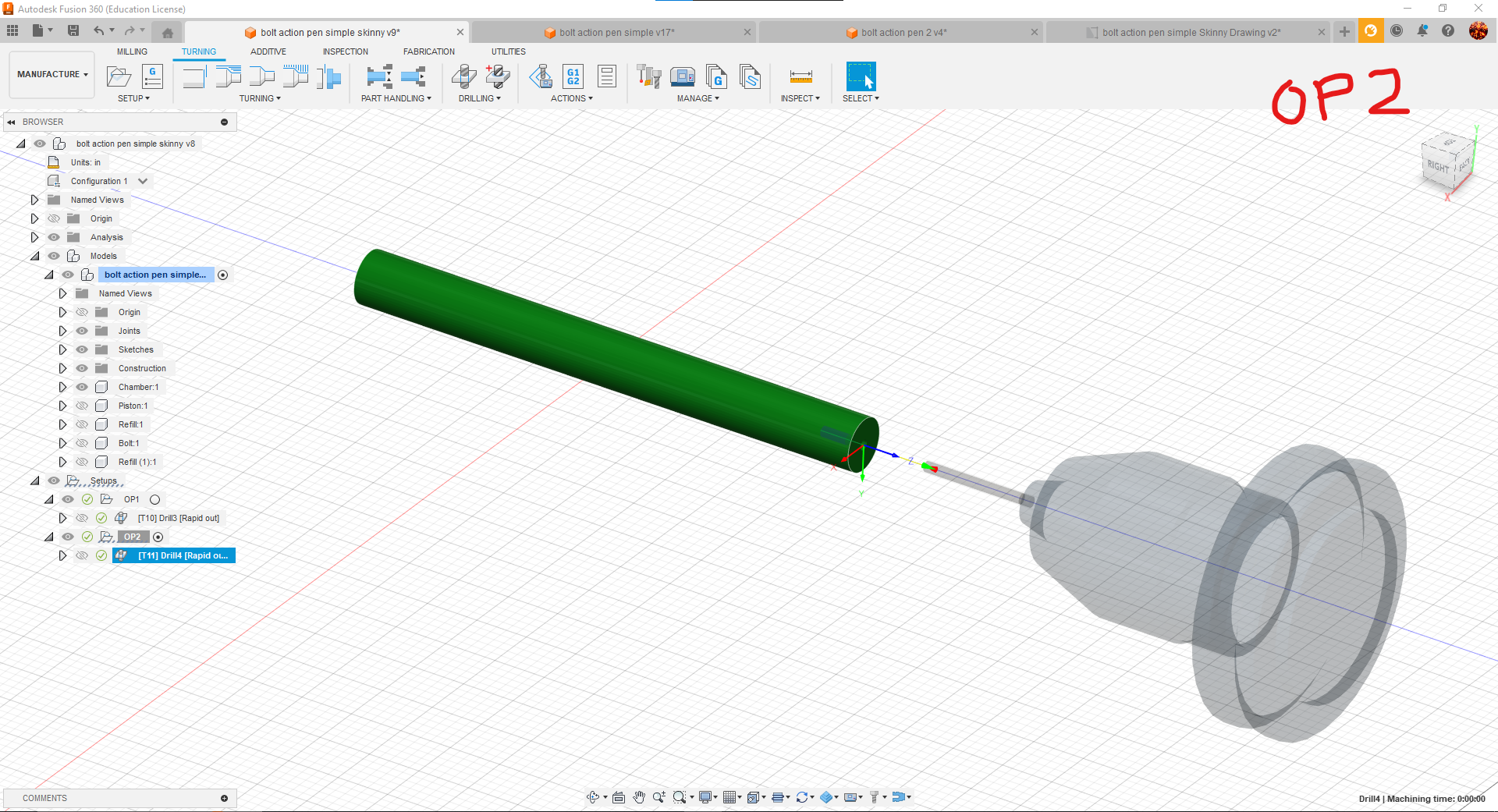 CAD, CAM, and CNC: a Bolt Action Pen : 7 Steps (with Pictures ...
