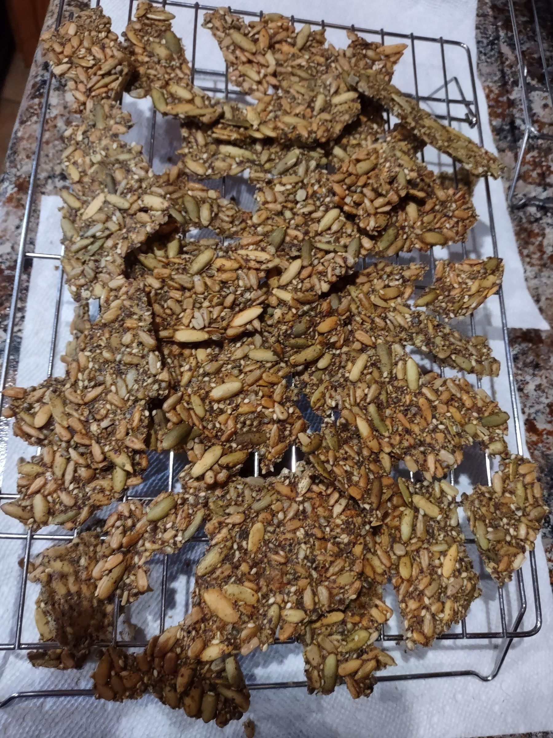 Six Seed Crackers-Paleo, Keto, Gluten-free Snacks! : 4 Steps ...