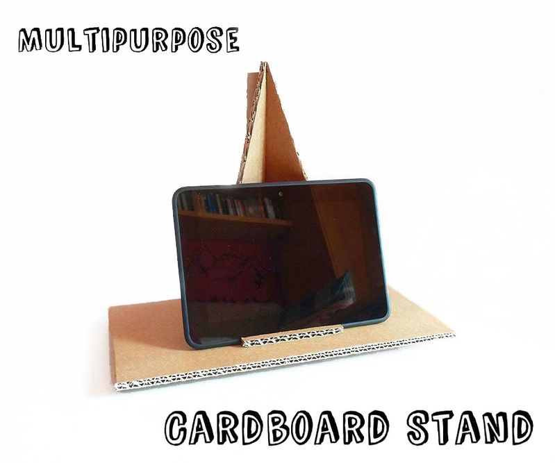 Multipurpose Cardboard Stand : 4 Steps (with Pictures) - Instructables