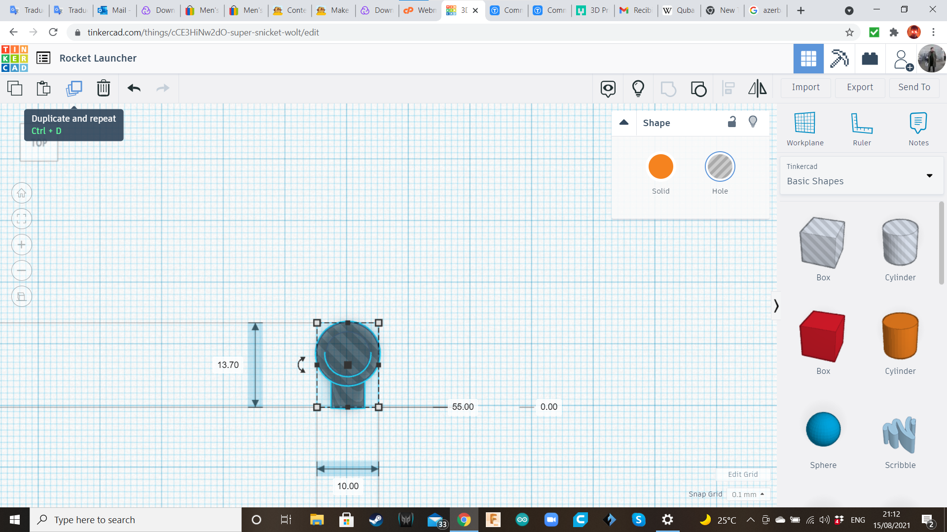 Tinkercad Robotics for School: Rocket Launching Mini-bot : 32 Steps ...
