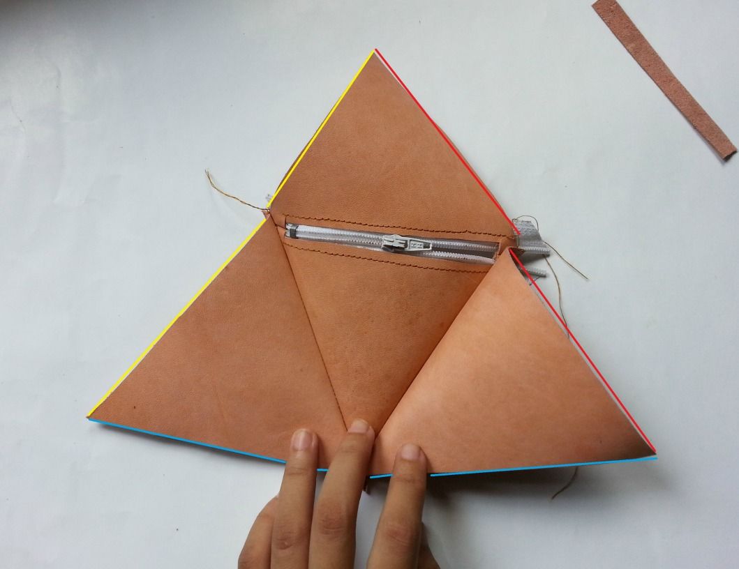DIY Pyramid Leather Pouch : 9 Steps (with Pictures) - Instructables